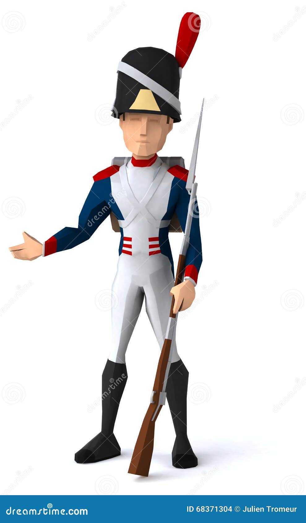 Napoleonic grenadier stock illustration. Illustration of grande - 68371304