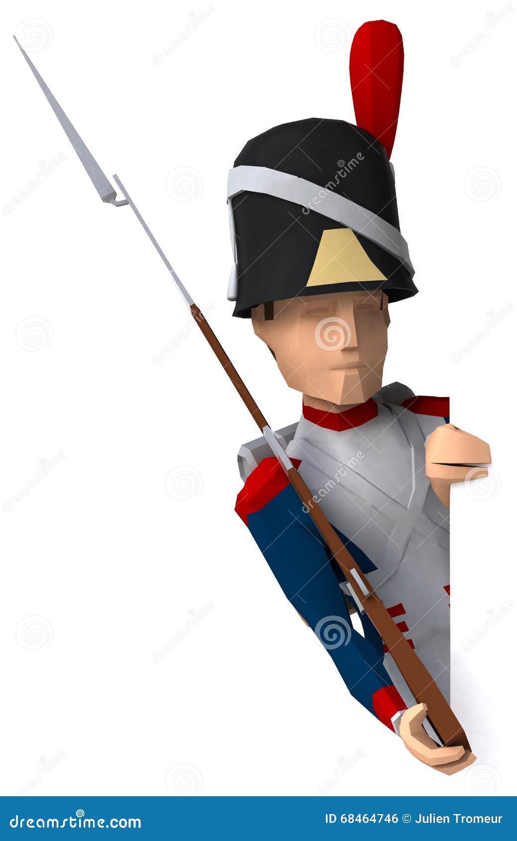 Napoleonic grenadier stock illustration. Illustration of battle - 68464746