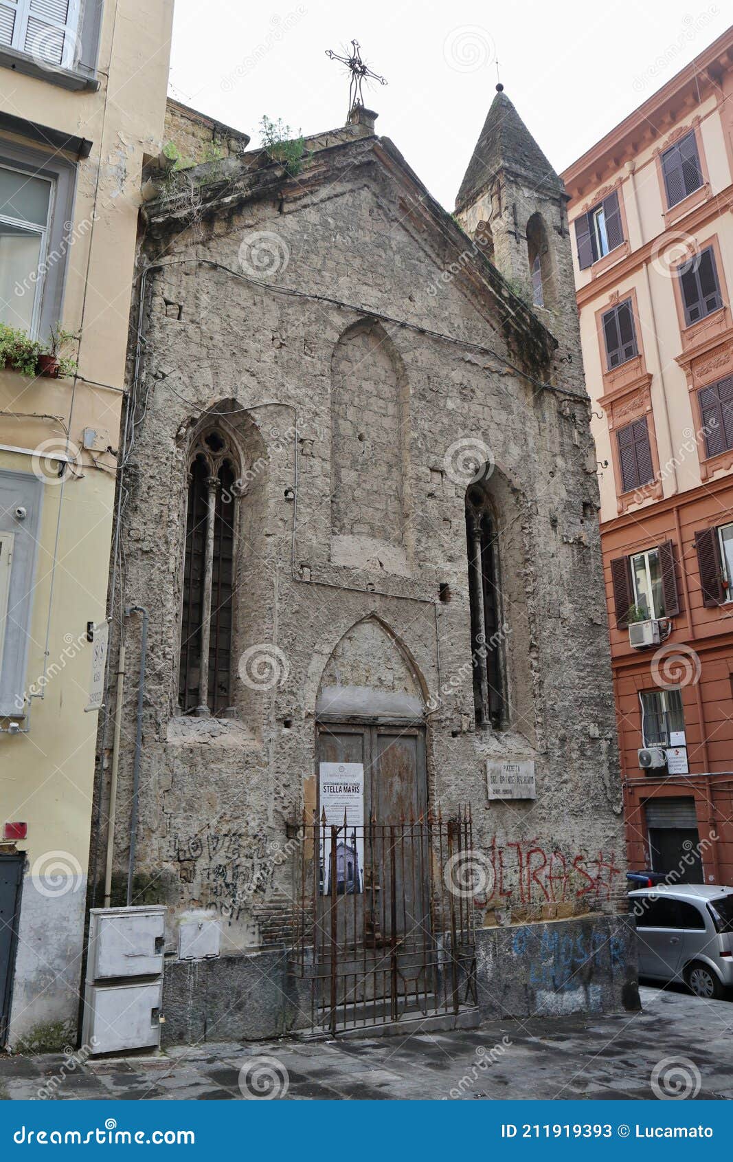 Napoli - Chiesa Stella Maris Editorial Stock Photo - Image of cross ...