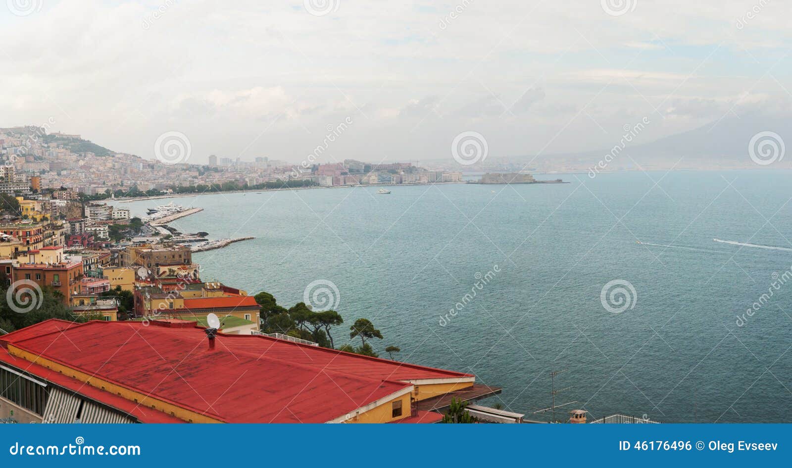 Napoli panorama stock photo. Image of panorama, view - 46176496
