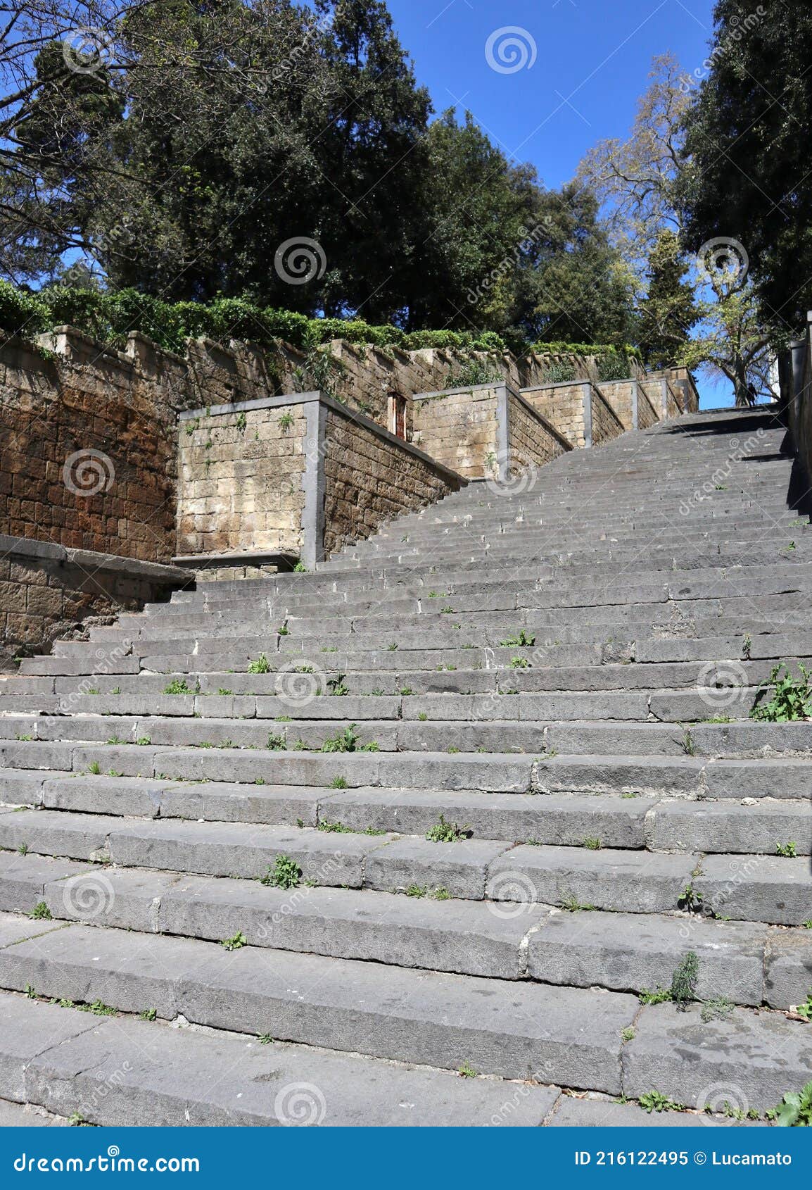 Napoli - Scala Monumentale Gradini Di Capodimonte Stock Image - Image ...