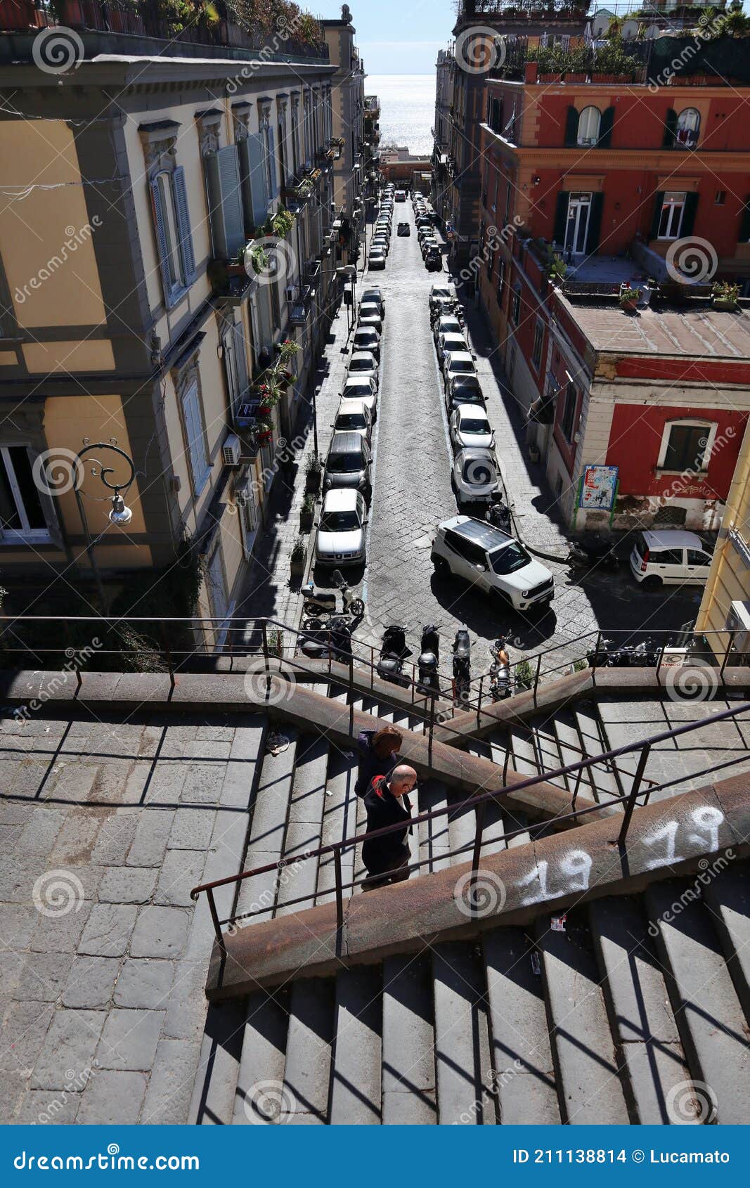 Napoli - Scale Di Via Pontano Editorial Stock Image - Image of ladders ...