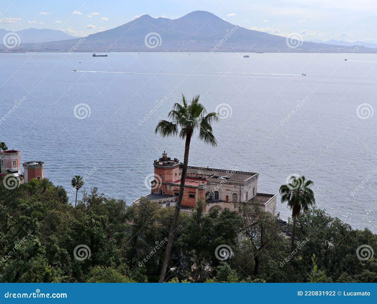 Napoli - Villa Rocca Matilde a Posillipo Stock Photo - Image of azure ...