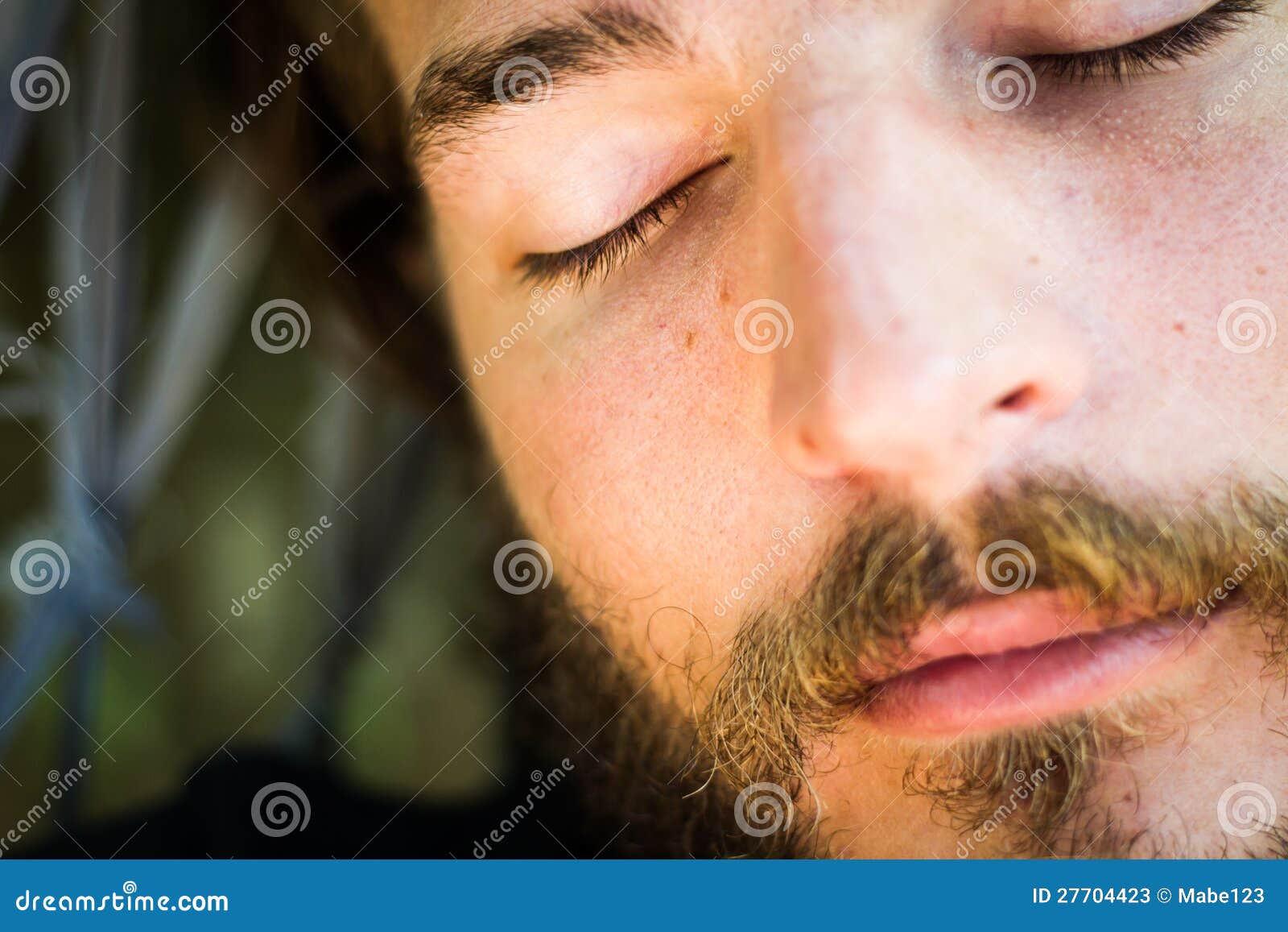 Napping man closeup stock image. Image of sleeping, whint - 27704423