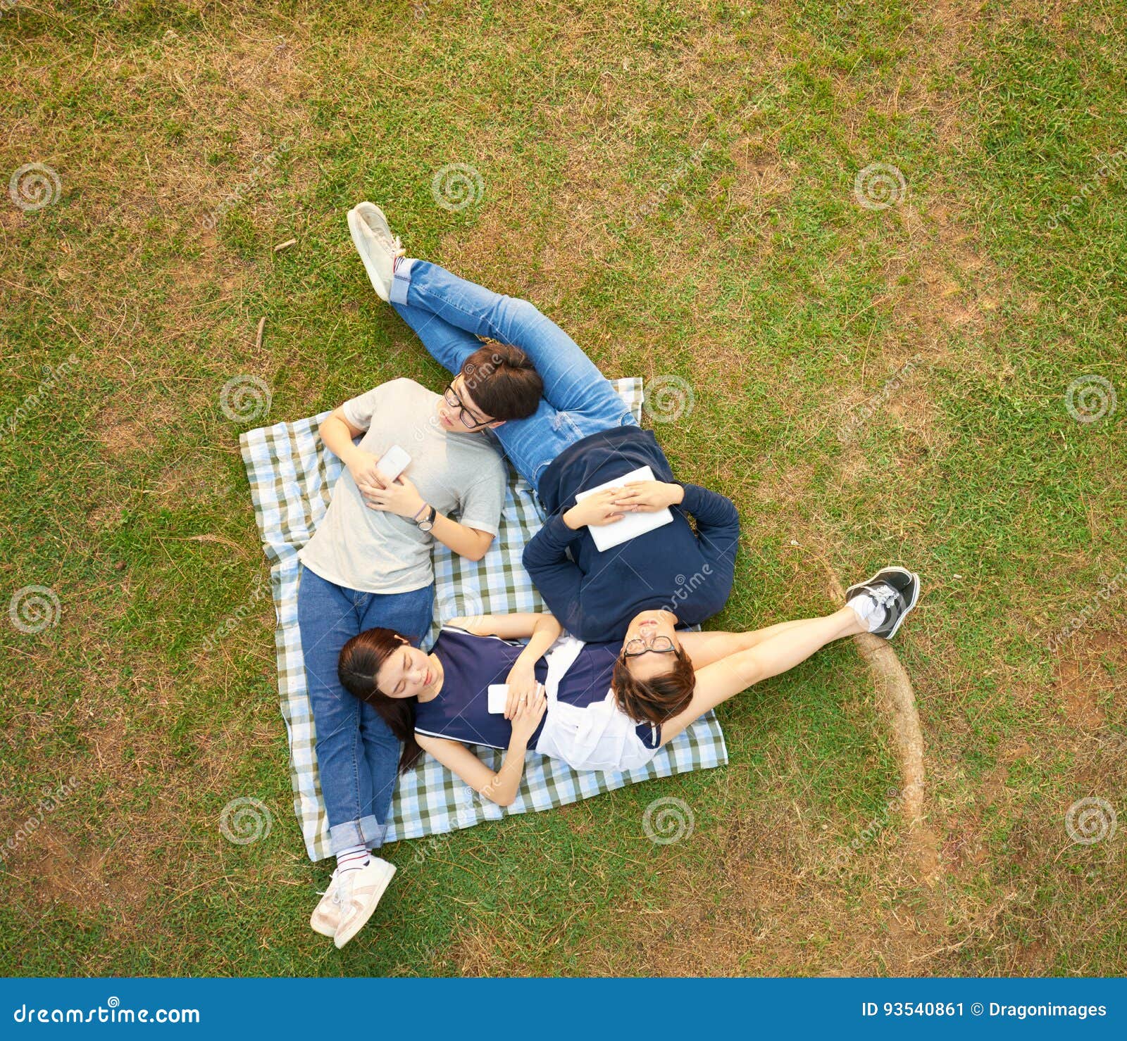 Napping in park stock image. Image of napping, together - 93540861