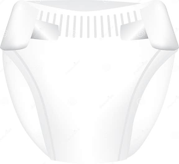 Nappy or Diaper Illustration Stock Vector - Illustration of nappy ...