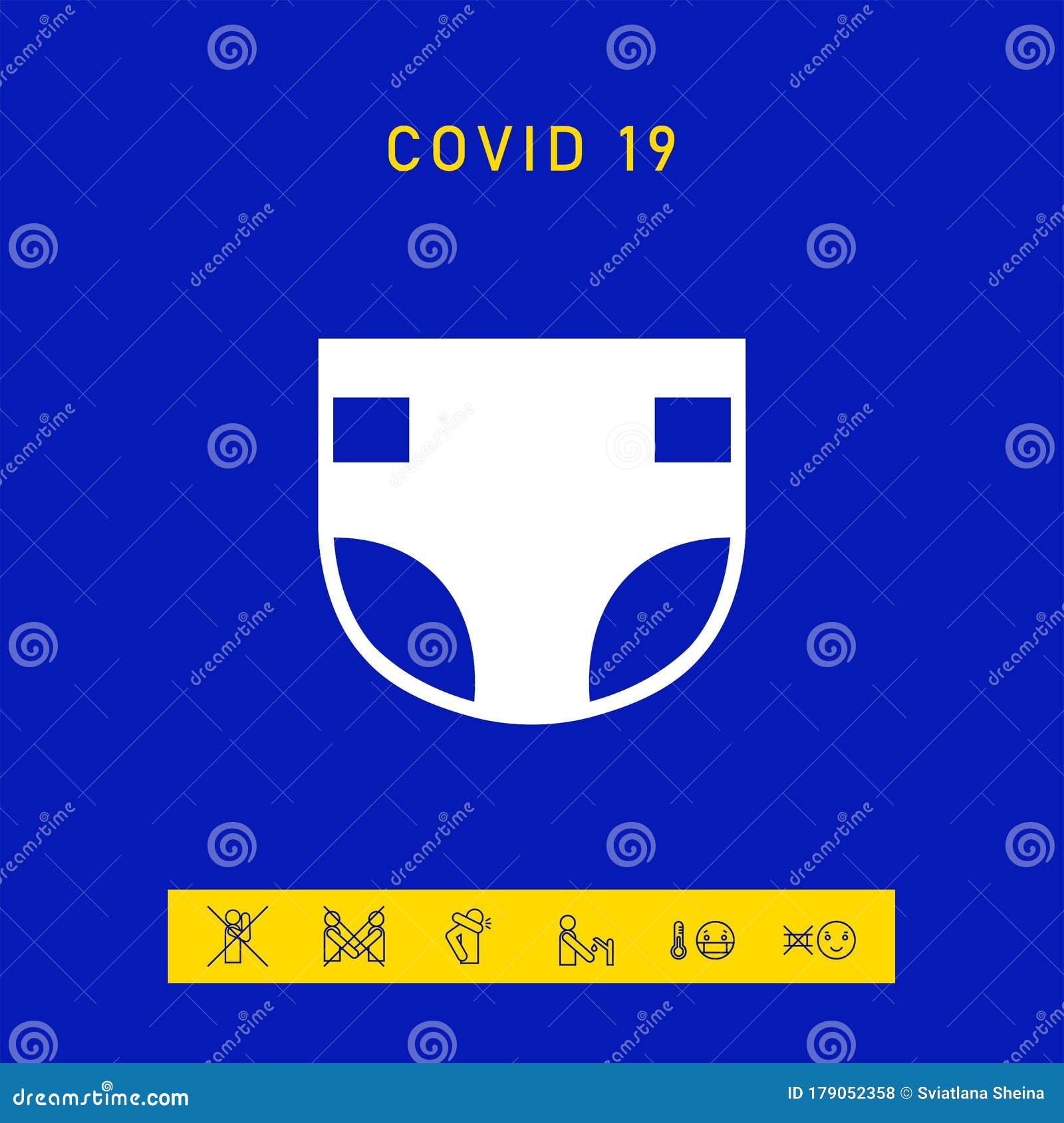 Nappy Icon Symbol. Graphic Elements for Your Design Stock Illustration ...