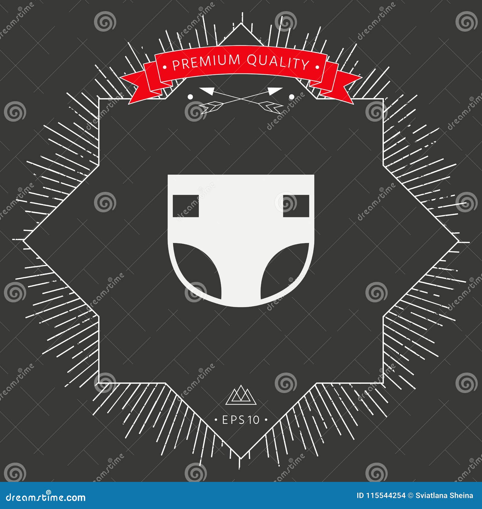 Nappy icon symbol stock vector. Illustration of disposable - 115544254