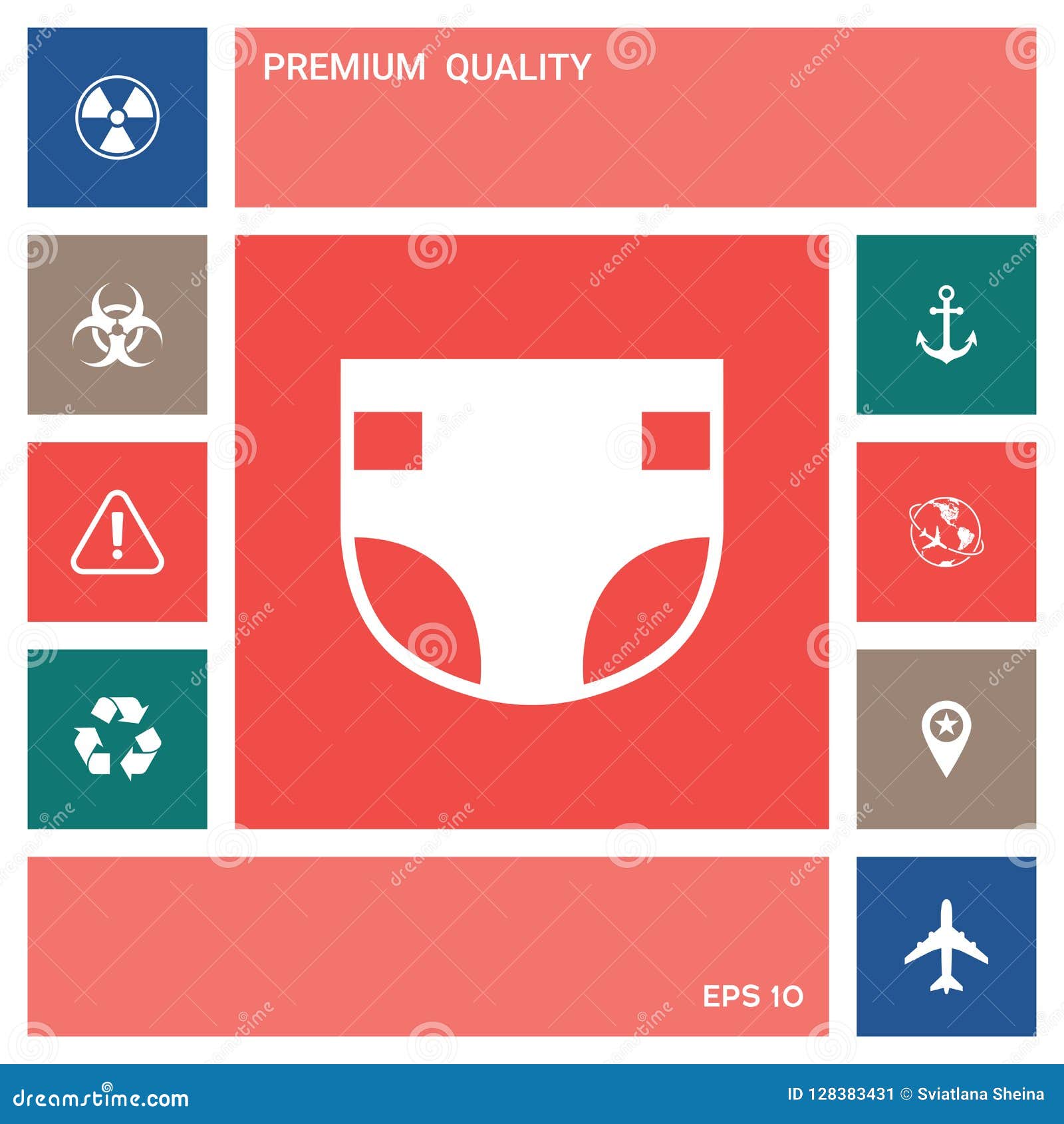 Nappy Icon Symbol . Elements for Your Design Stock Vector ...