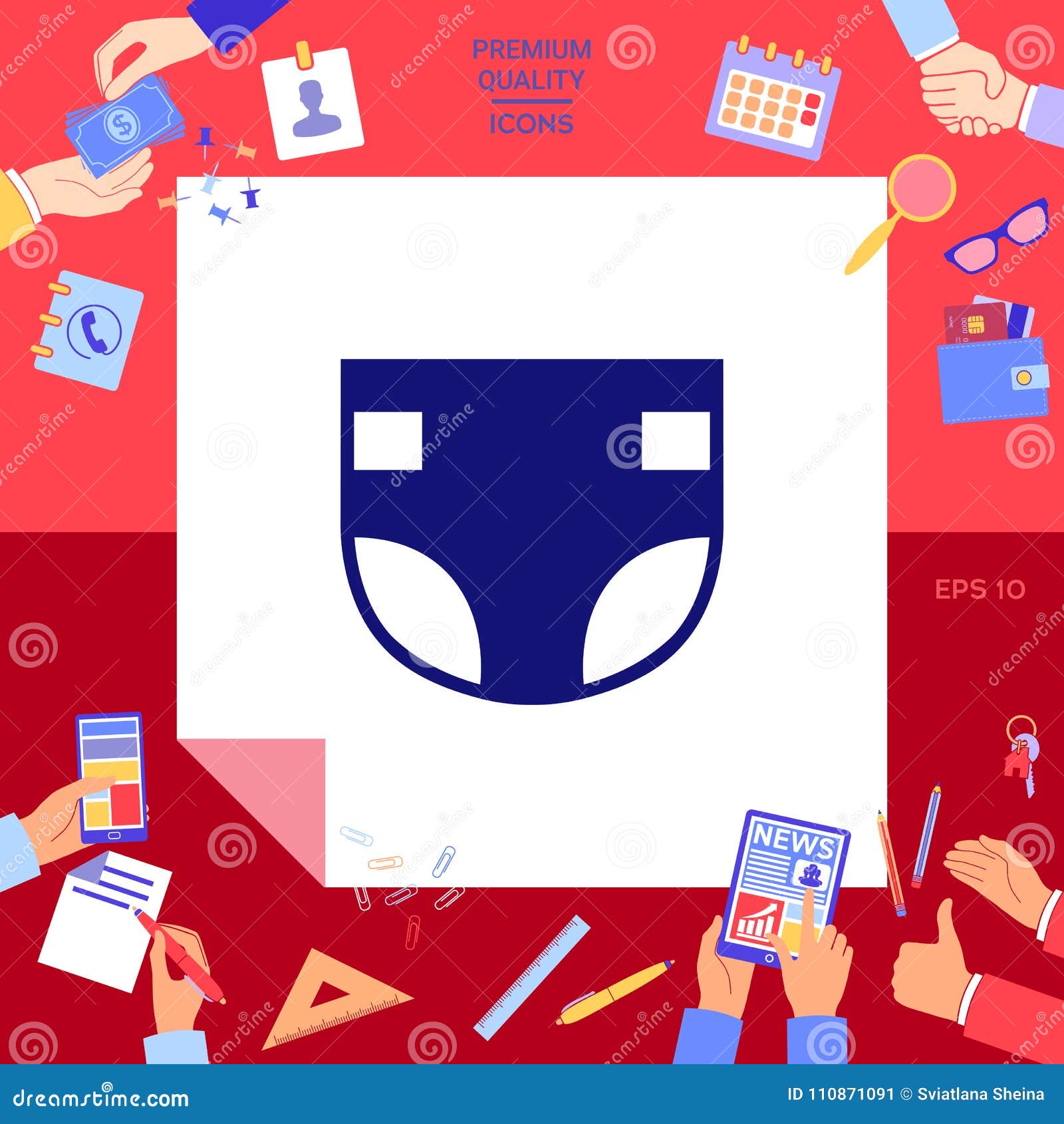 Nappy symbol icon stock vector. Illustration of icon - 110871091