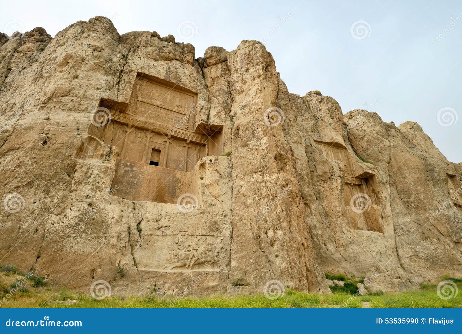 Naqsh-e Rustam, an Ancient Necropolis in Iran. Stock Photo - Image of ...