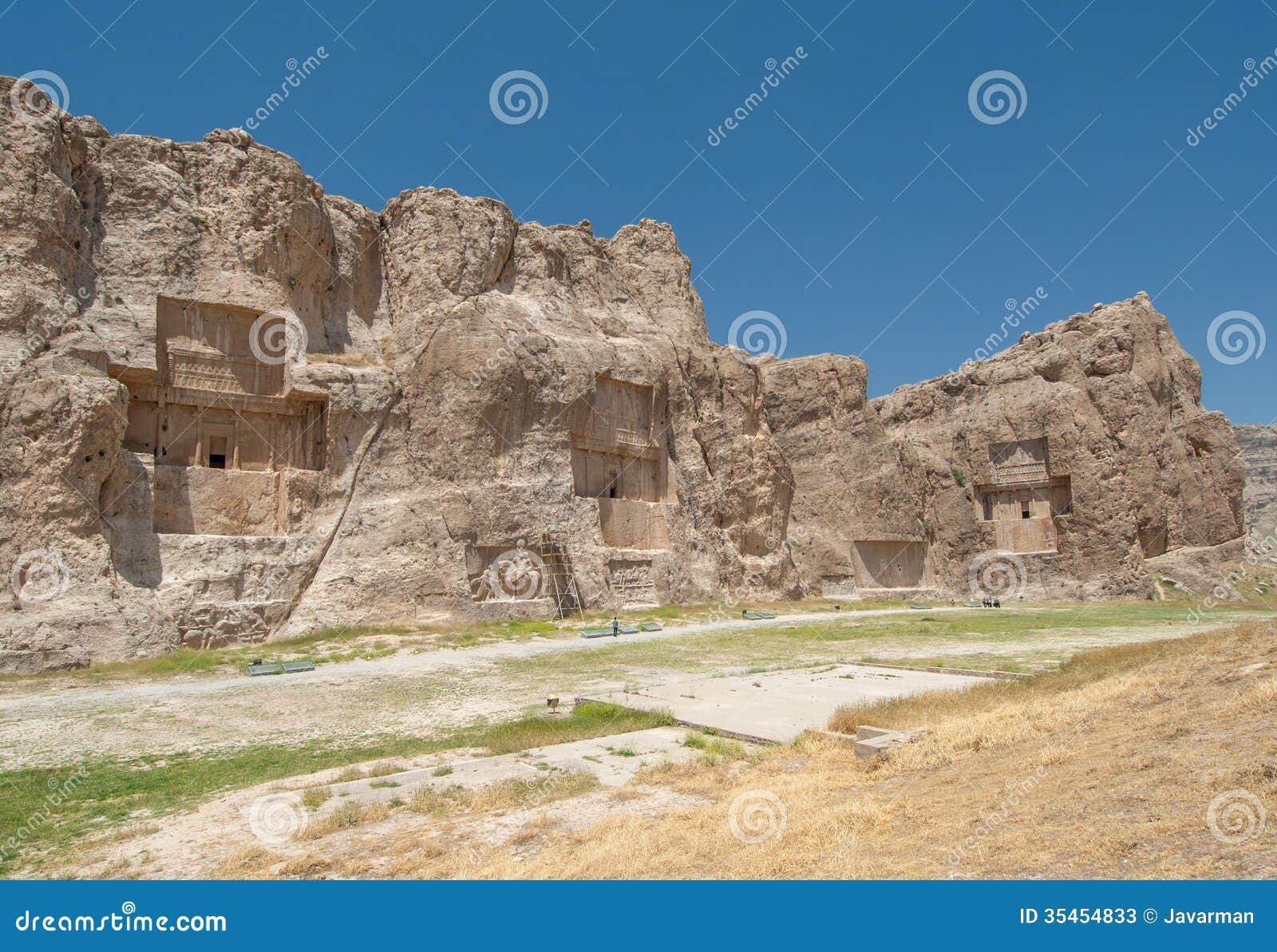 Naqsh-e Rustam Ancient Necropolis, Pars Province, Iran Stock Image ...