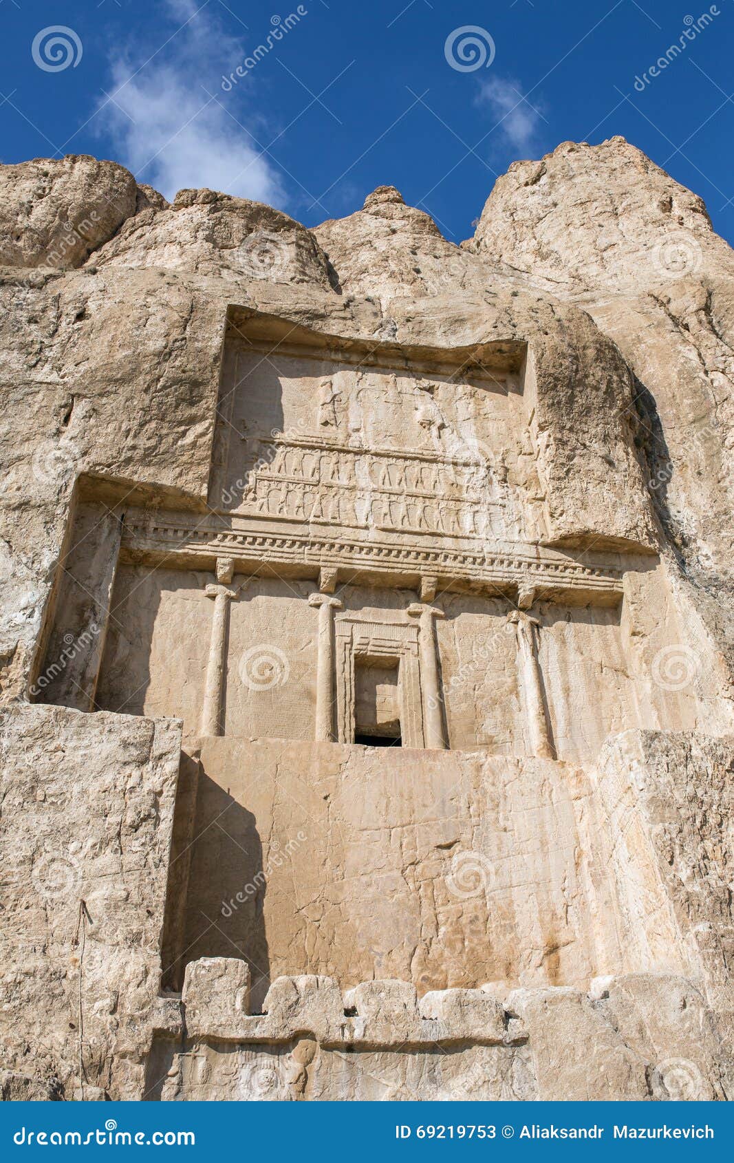 Naqsh-e Rustam, an Ancient Necropolis in Pars Province Stock Image ...