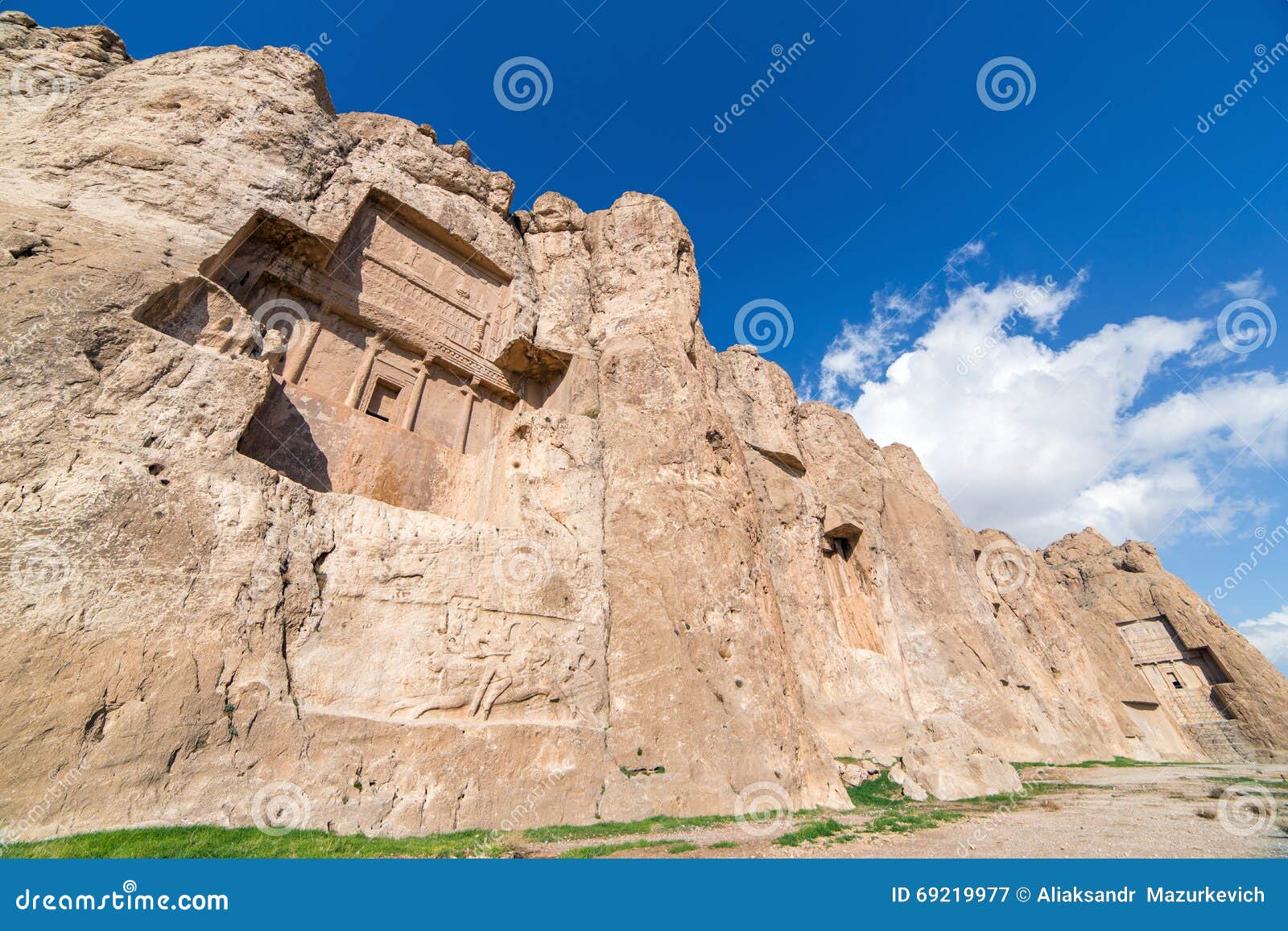 Naqsh-e Rustam, an Ancient Necropolis in Pars Province Stock Image ...