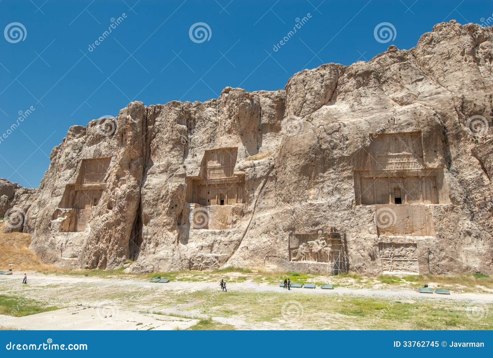 Naqsh-e Rustam Ancient Necropolis, Pars Province, Iran Stock Image ...