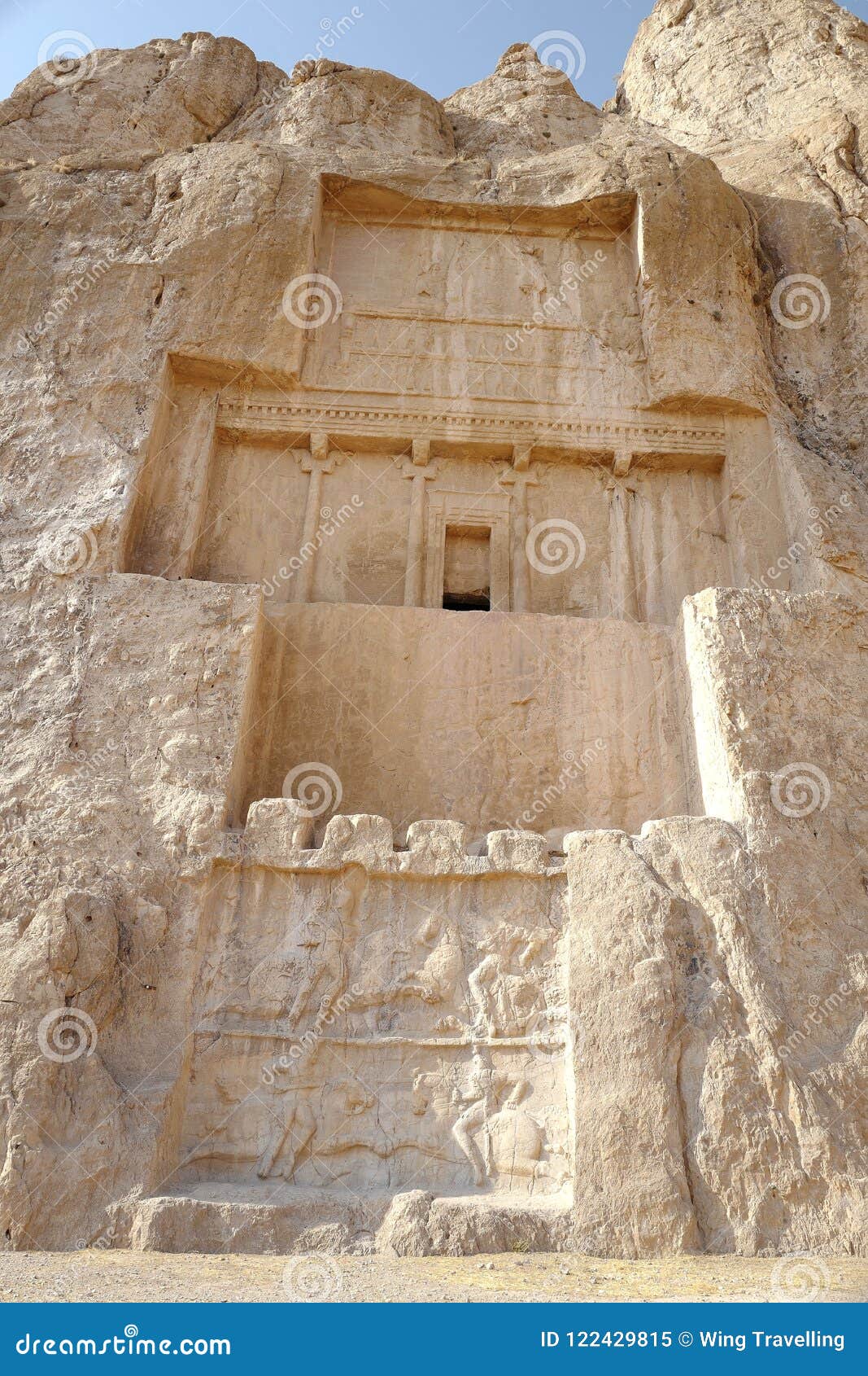 Naqsh-e Rustam, Iran immagine stock. Immagine di persepolis - 122429815
