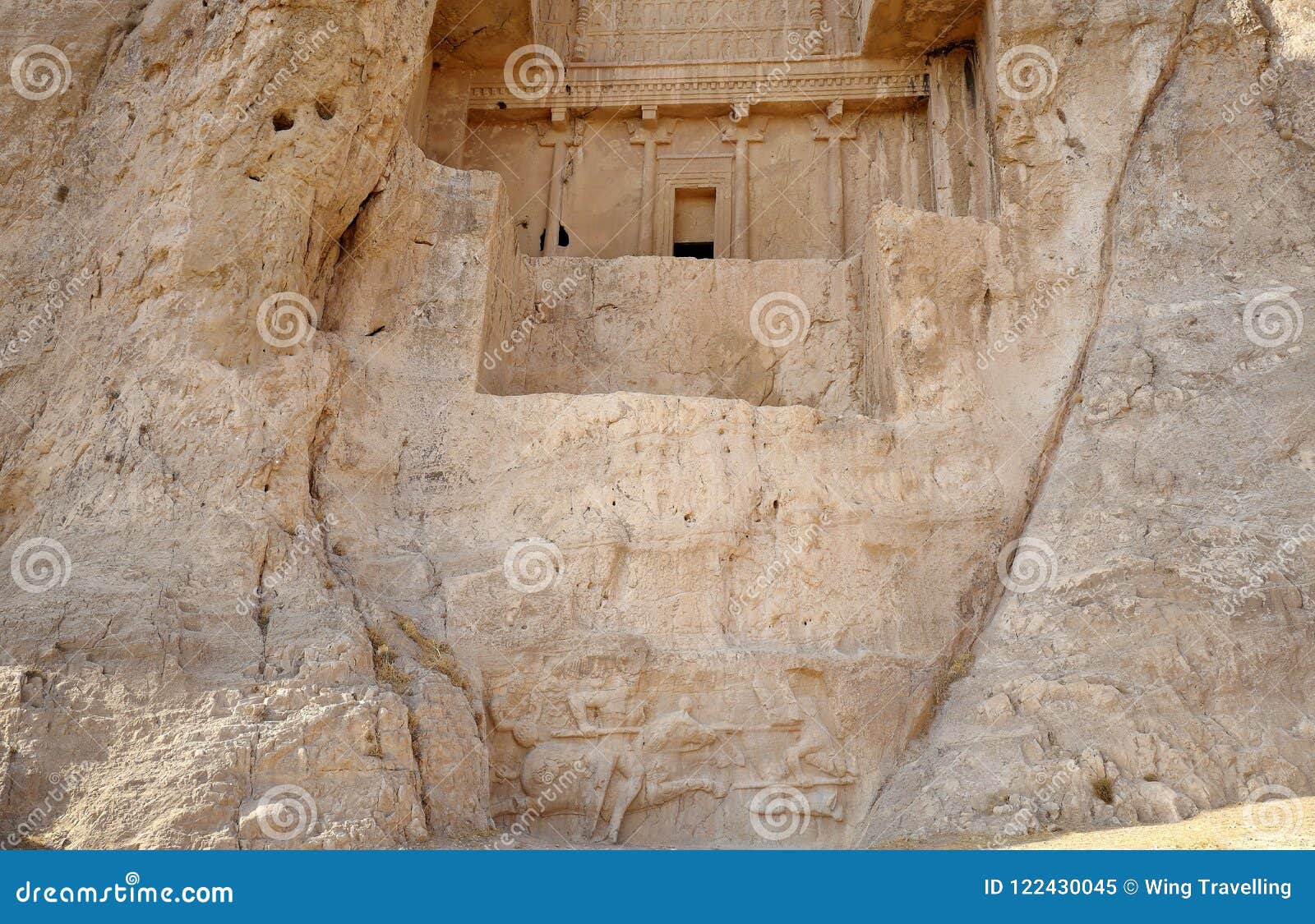 Naqsh-e Rustam, Iran image stock. Image du asie, artaxerxès - 122430045