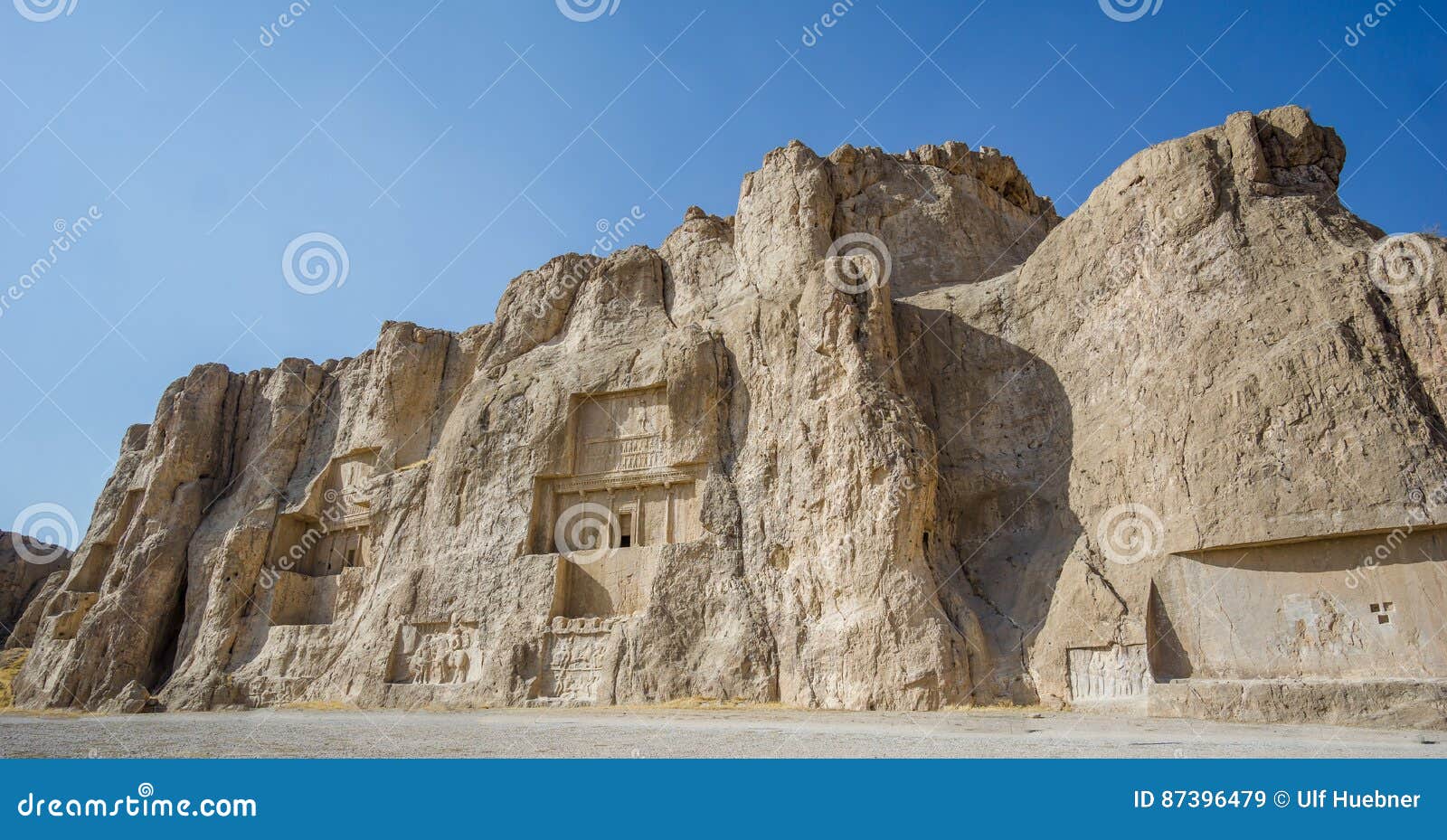 Naqsh-e Rustam Necropolis by Perseopolis in Iran Stock Image - Image of ...
