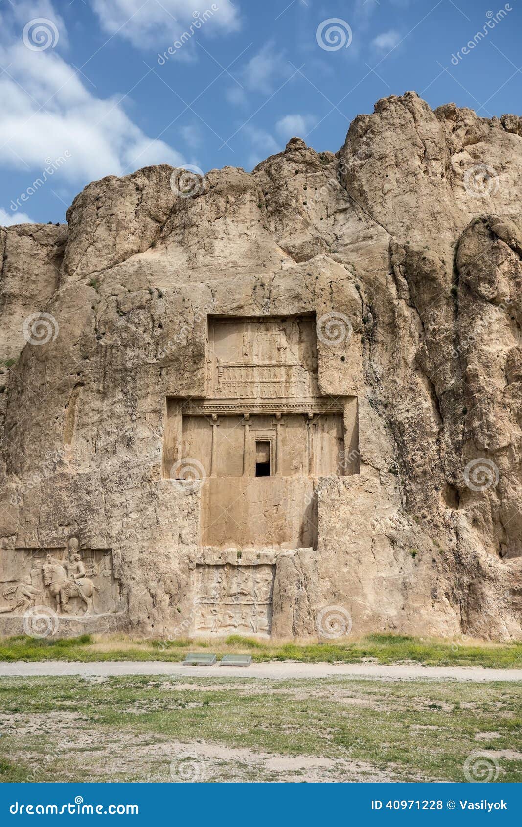 Naqsh-e Rustam stock photo. Image of rustam, stone, iran - 40971228