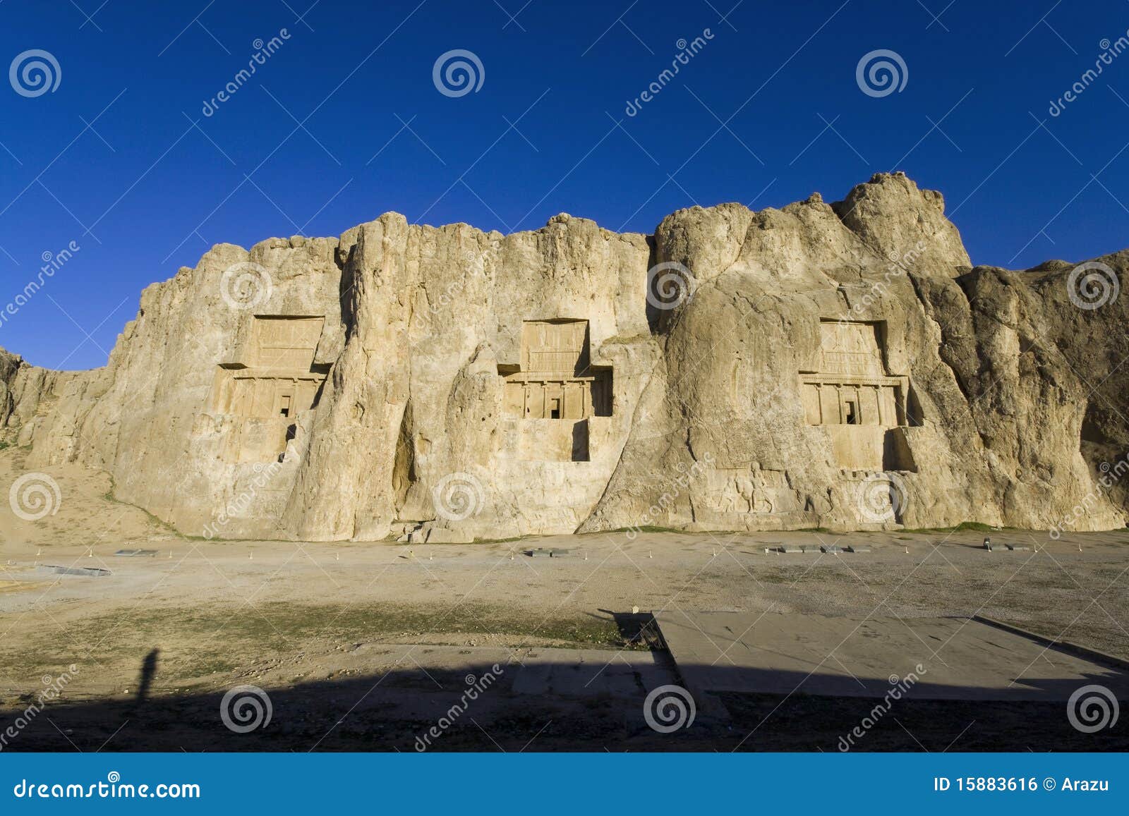 Naqsh-i Rustam stock photo. Image of sarcophagus, asia - 15883616