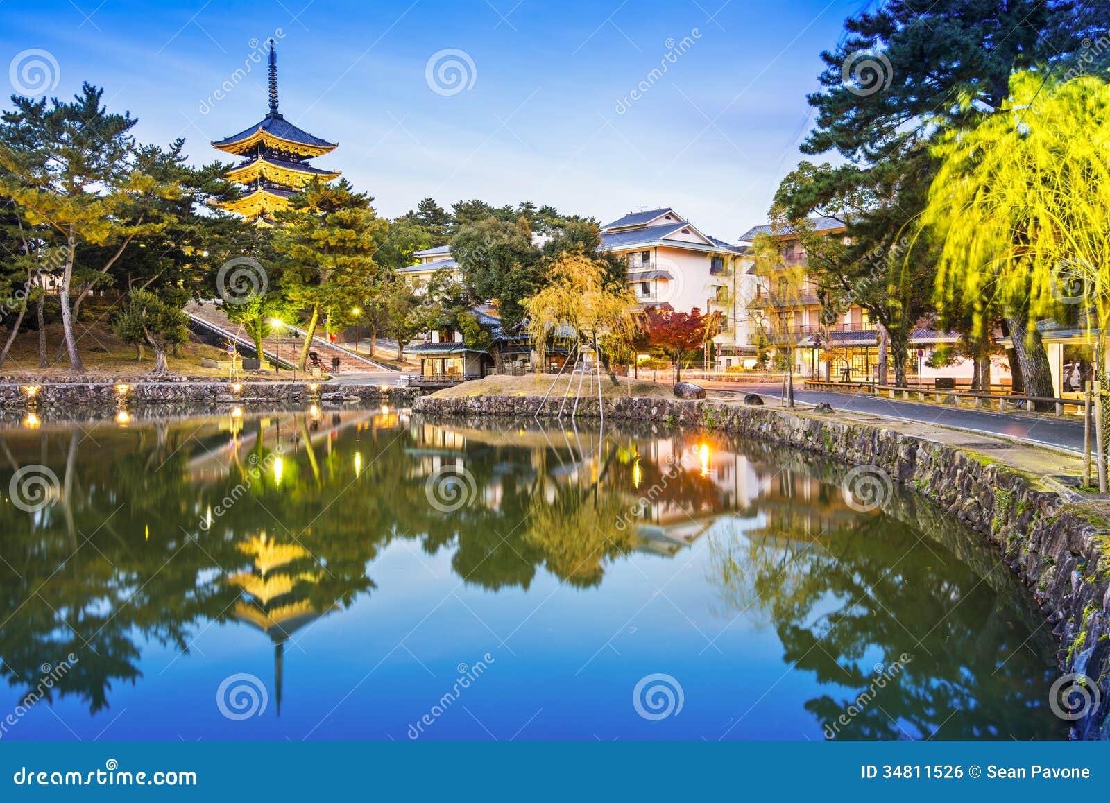 Nara, Japan stock photo. Image of buddhism, architecture - 34811526