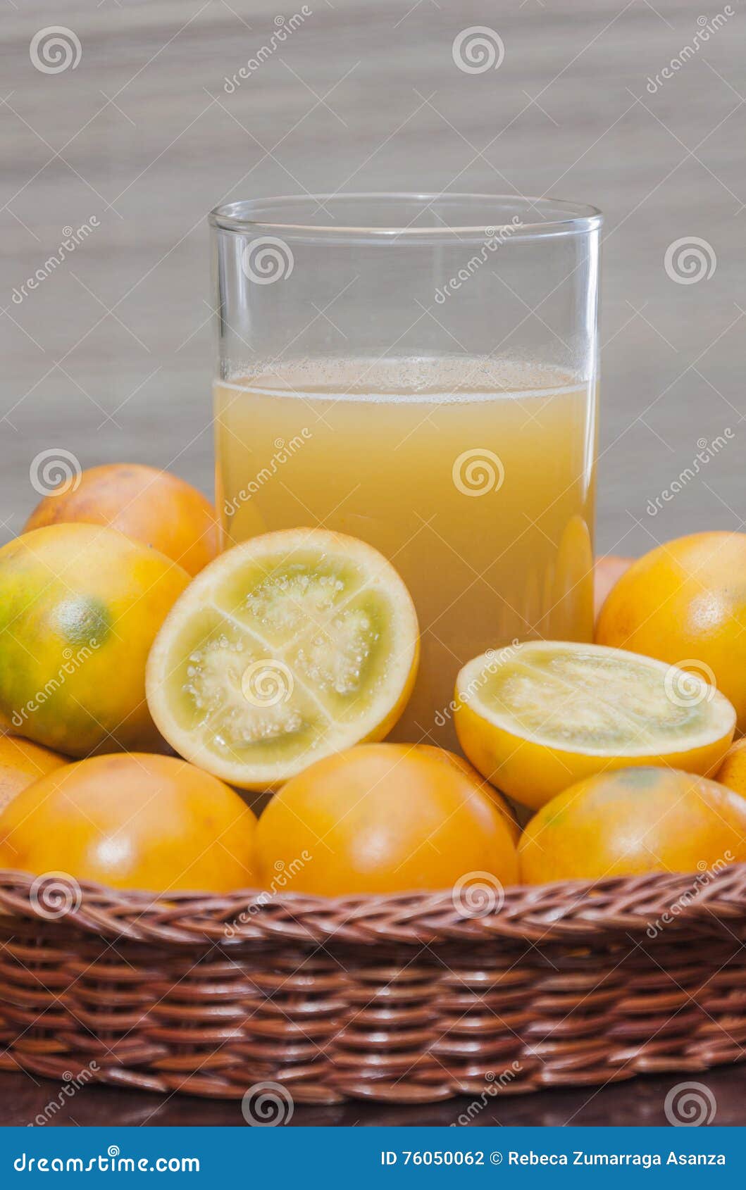 Naranjilla or lulo juice stock photo. Image of sweet - 76050062