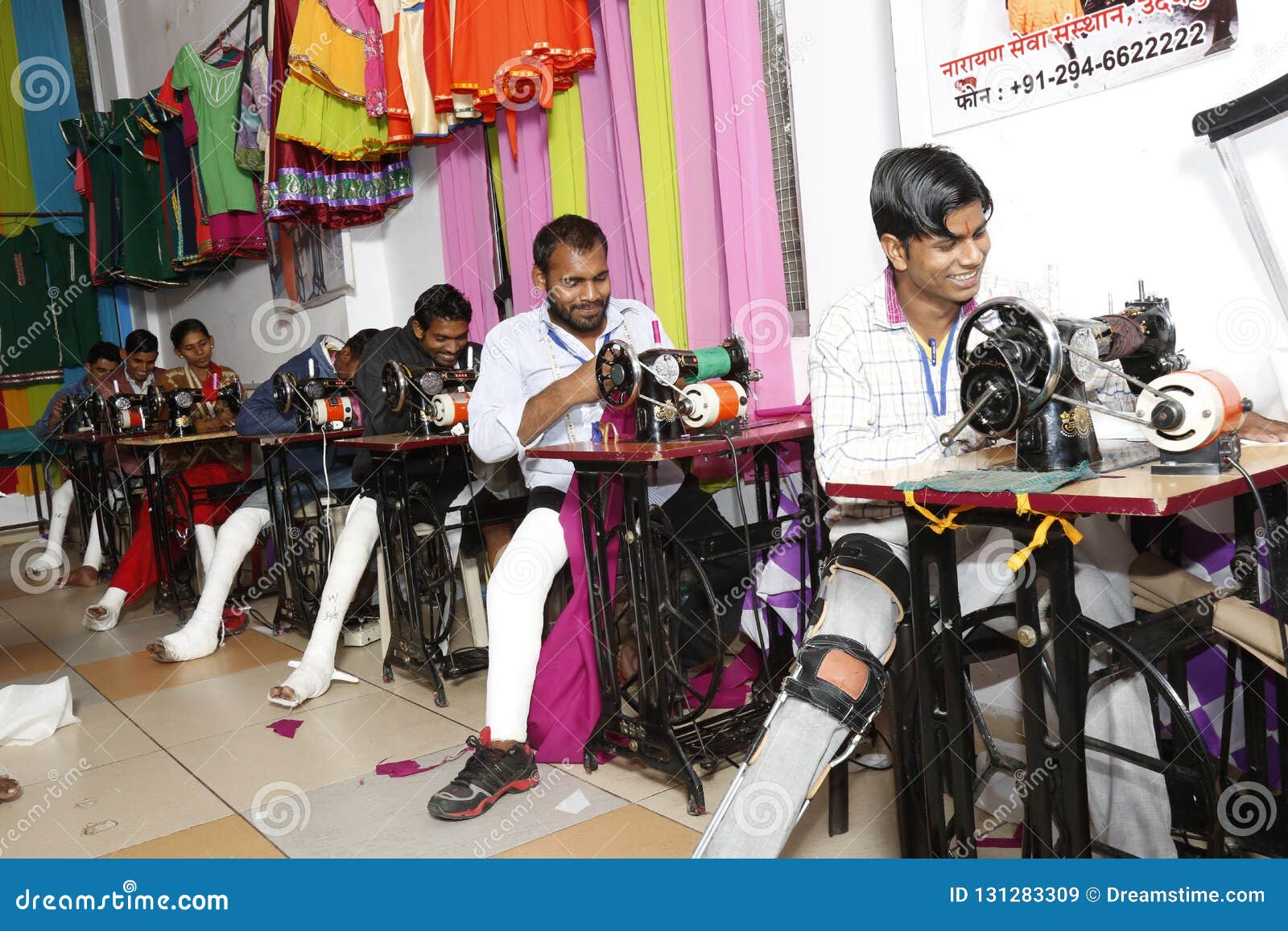 Stitching Training Provide by Narayan Seva Sansthan for Disable People ...