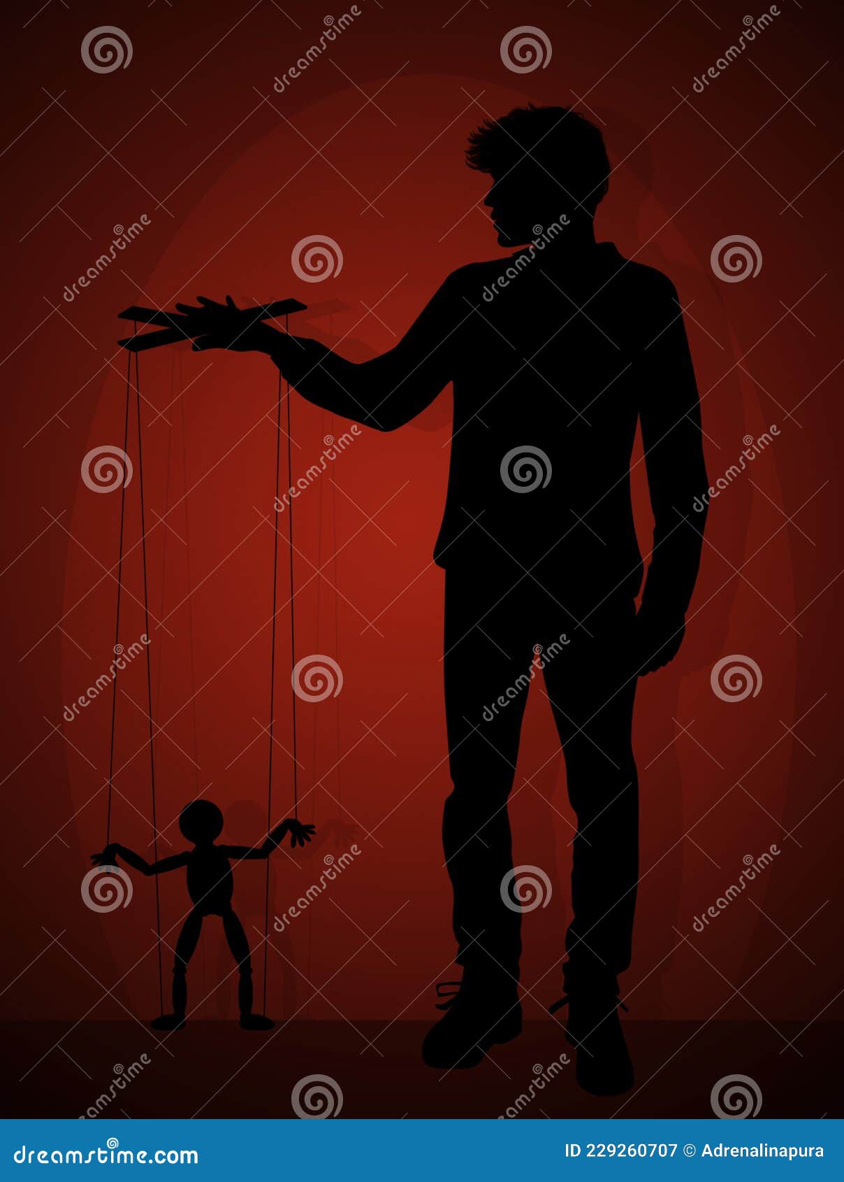 Narcissistic Man and Manipulator Stock Illustration - Illustration of ...