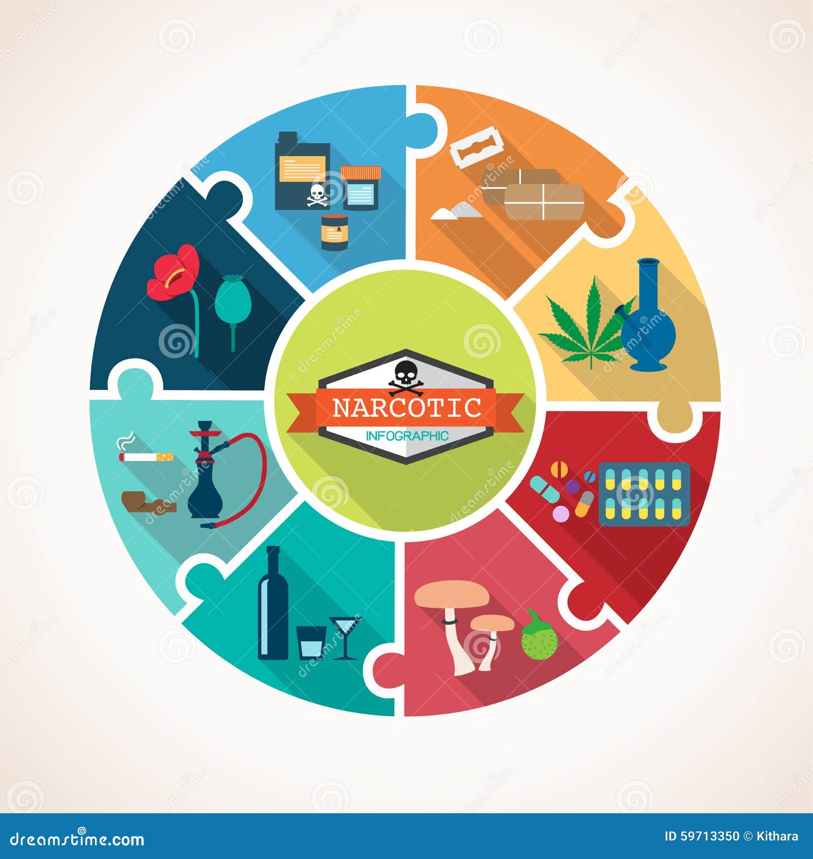 Narcotic info graphic stock vector. Illustration of bubble - 59713350