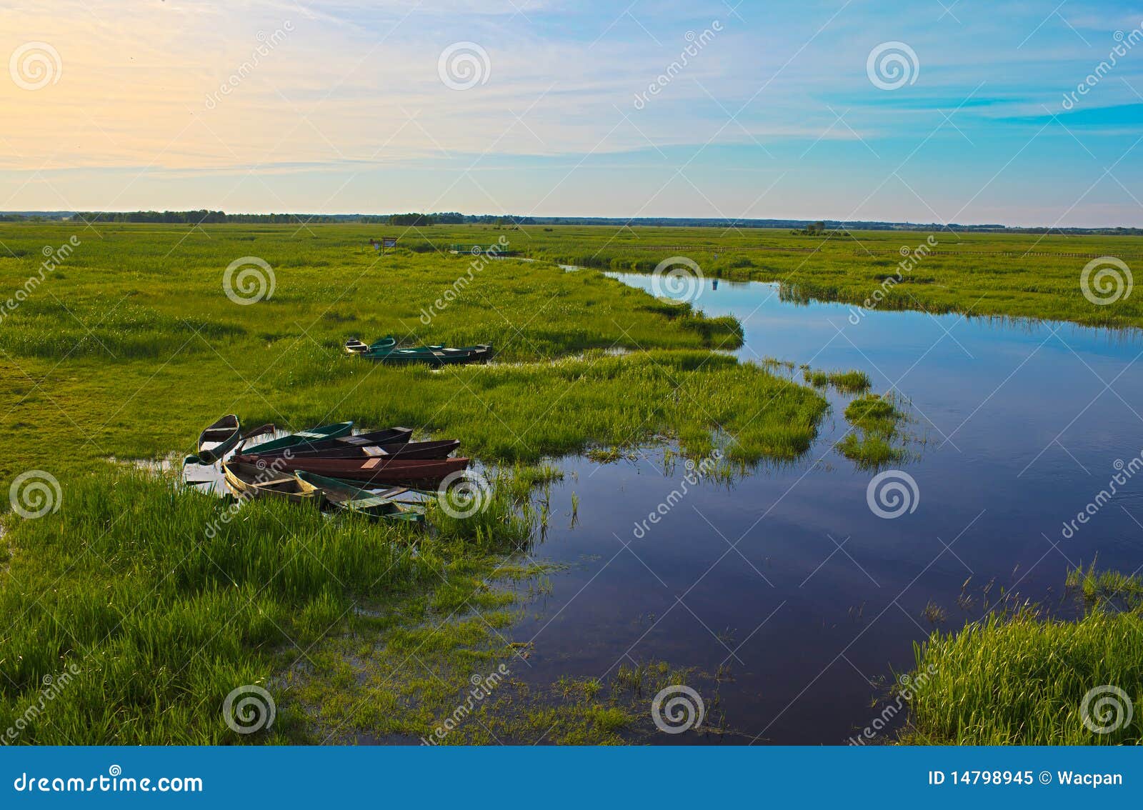 Narew River stock image. Image of nautical, summer, wood - 14798945