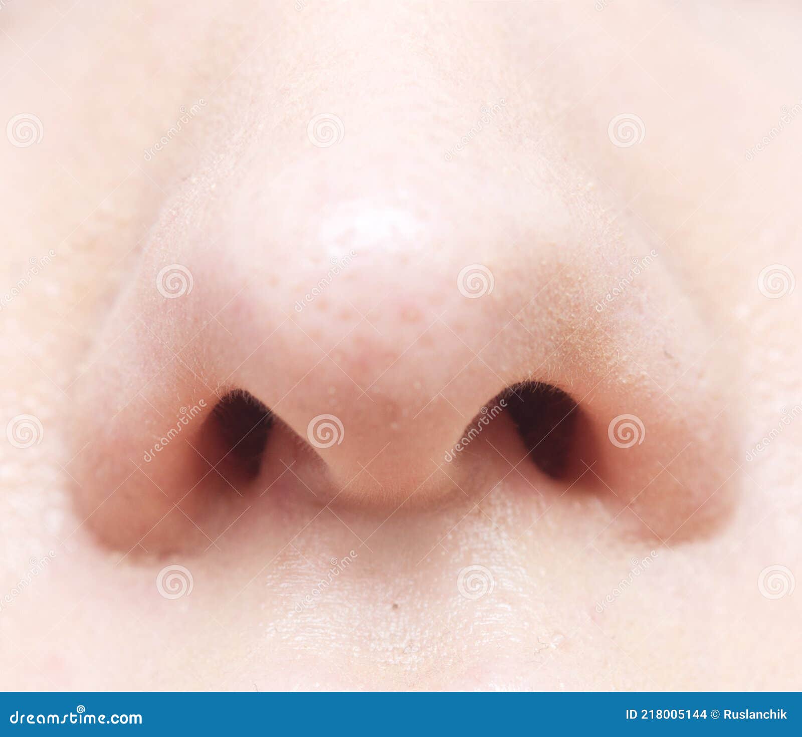 Nariz humana foto de archivo. Imagen de primer, macro - 218005144