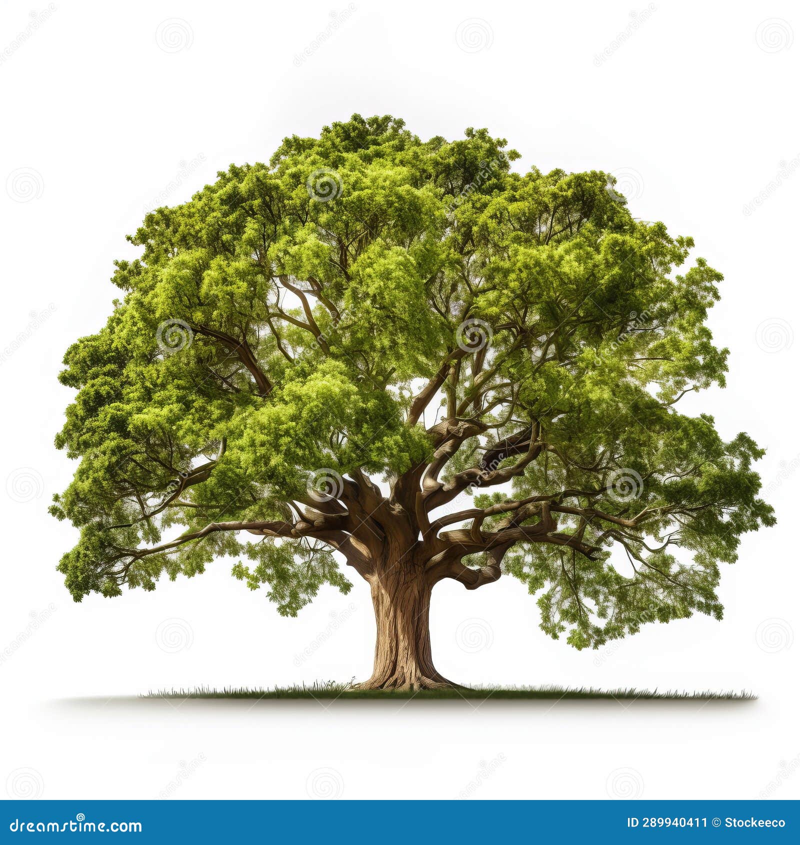Narrative-driven Visual Storytelling: Large Oak Tree on White ...