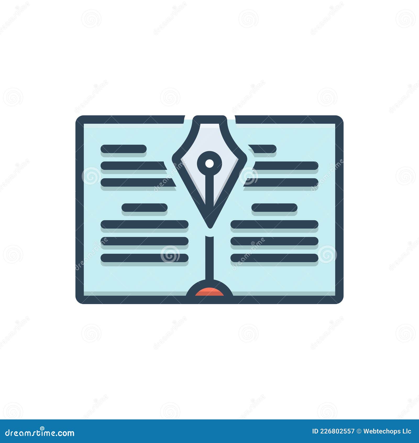 Color Illustration Icon for Narrative, Tale and Story Stock ...