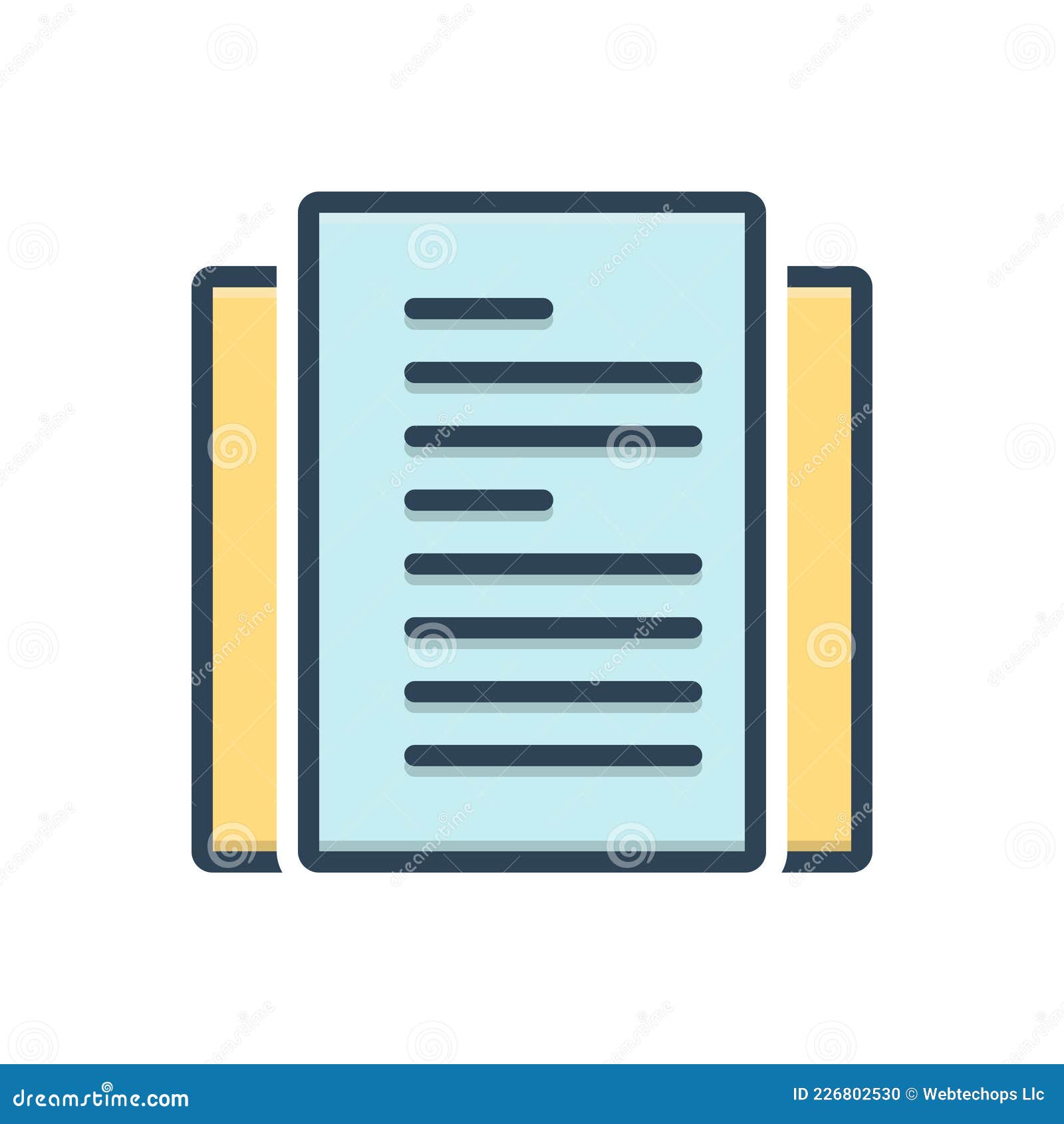 Color Illustration Icon for Narrative, Tale and Story Stock ...