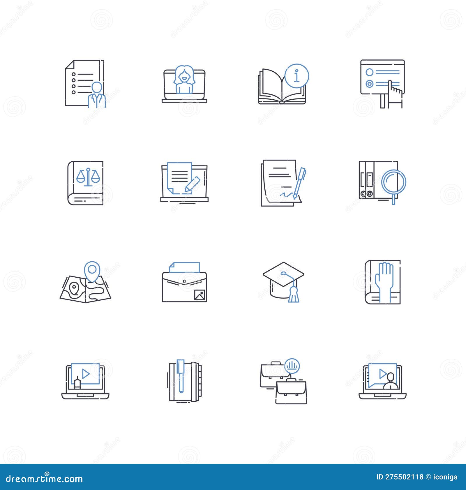 Narrative Line Icons Collection. Storytelling, Plot, Perspective ...
