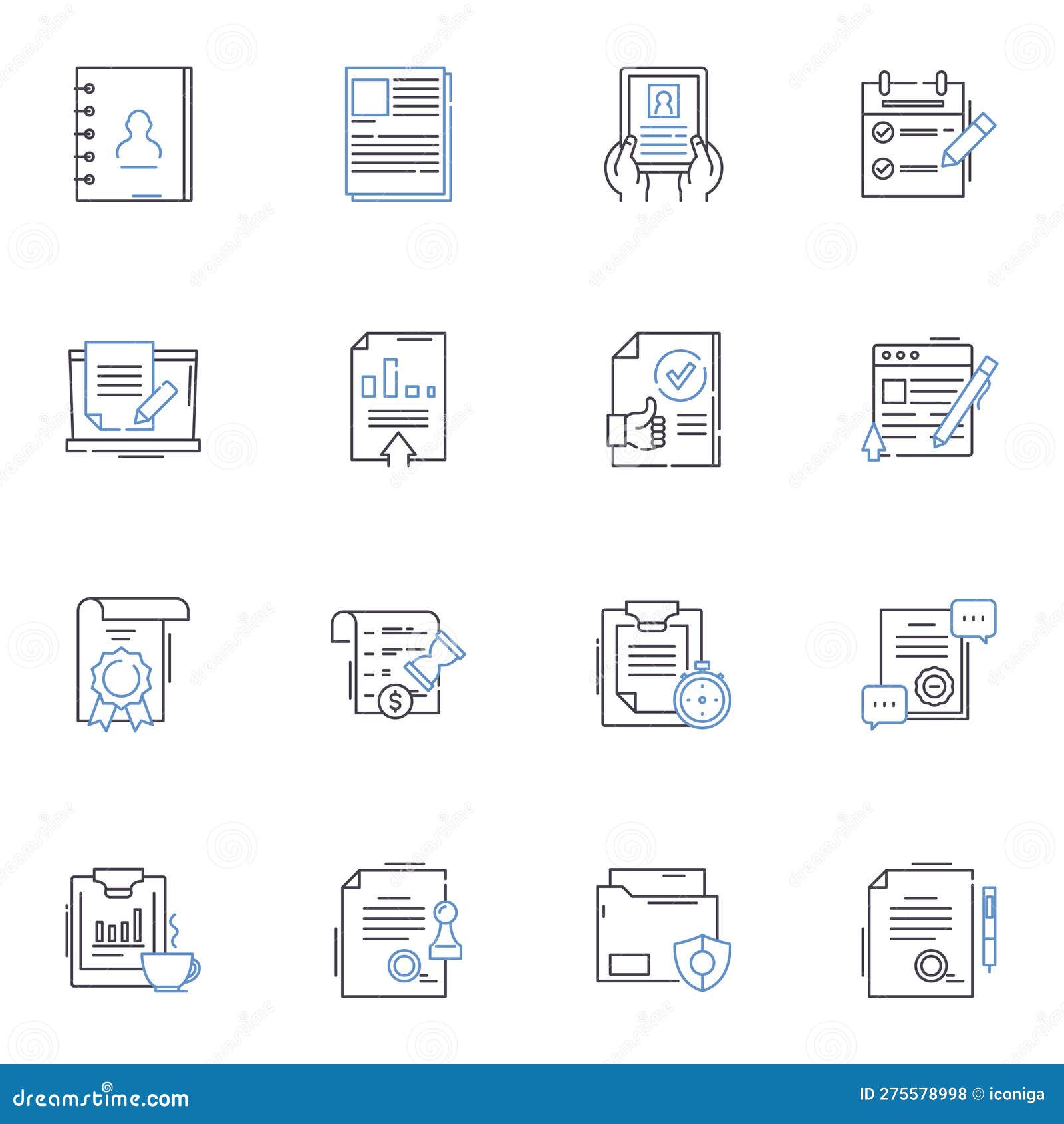 Narratives Line Icons Collection. Storytelling, Plot, Character ...