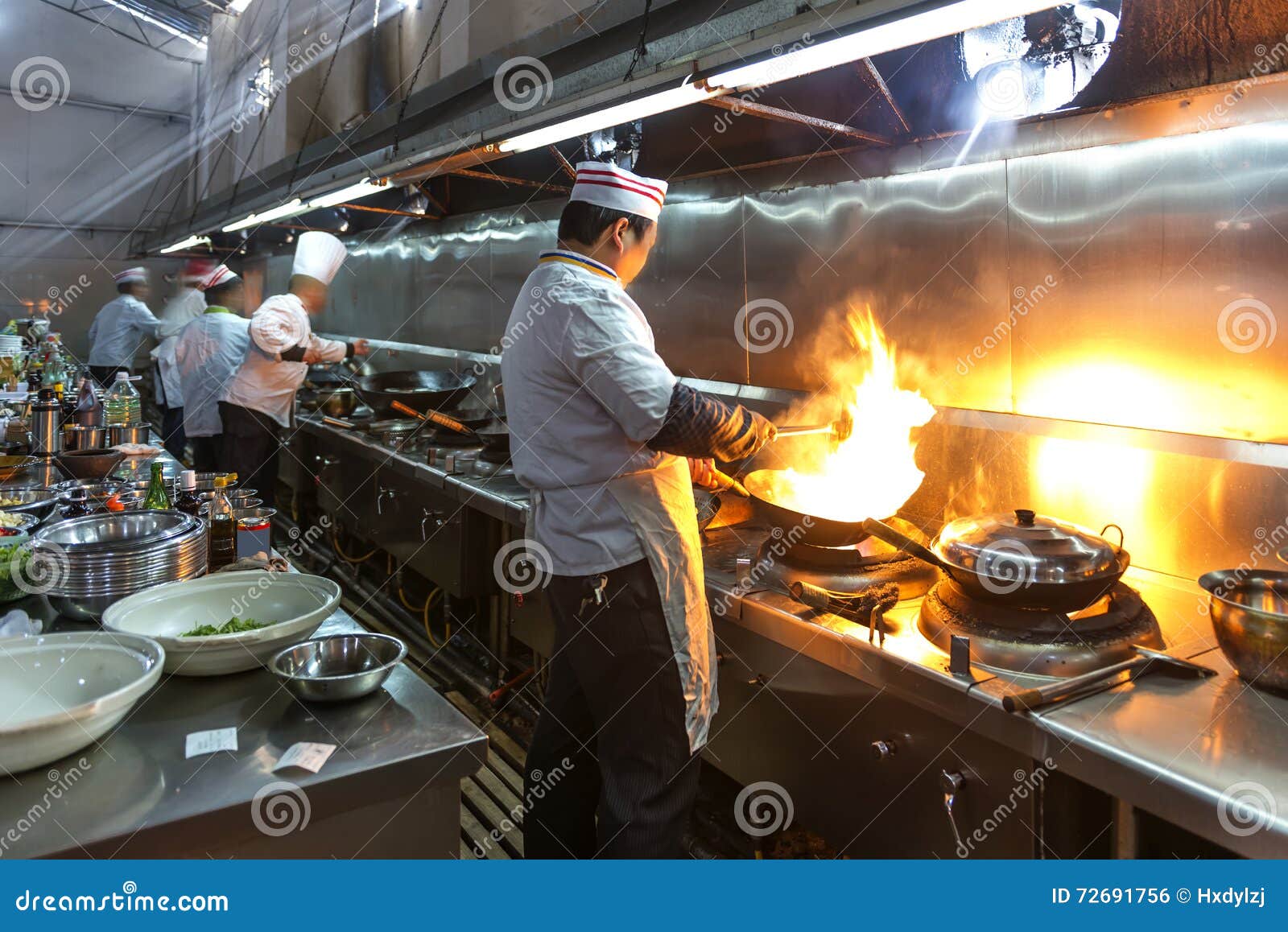 A Narrow Aisle, Working Chef. Editorial Photo - Image of people ...