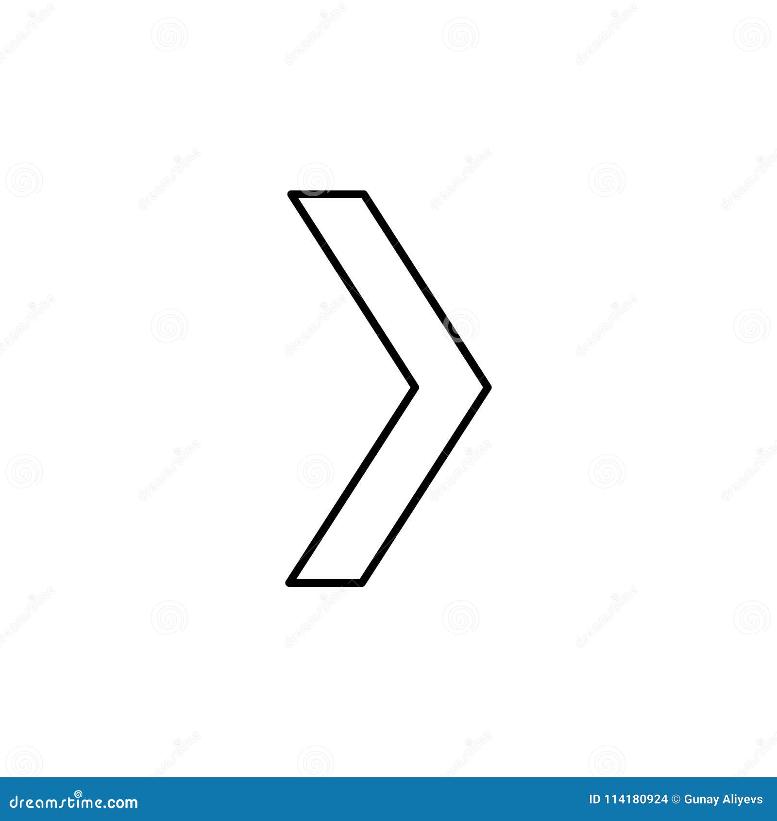 Narrow Arrow Icon. Element of Simple Icon for Websites, Web Design ...