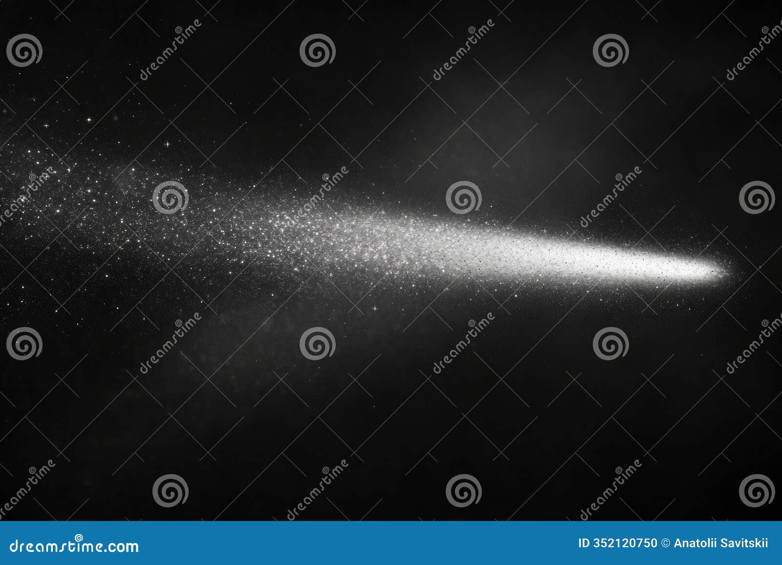 Narrow Beam of Light Piercing through Deep Darkness Creates a ...