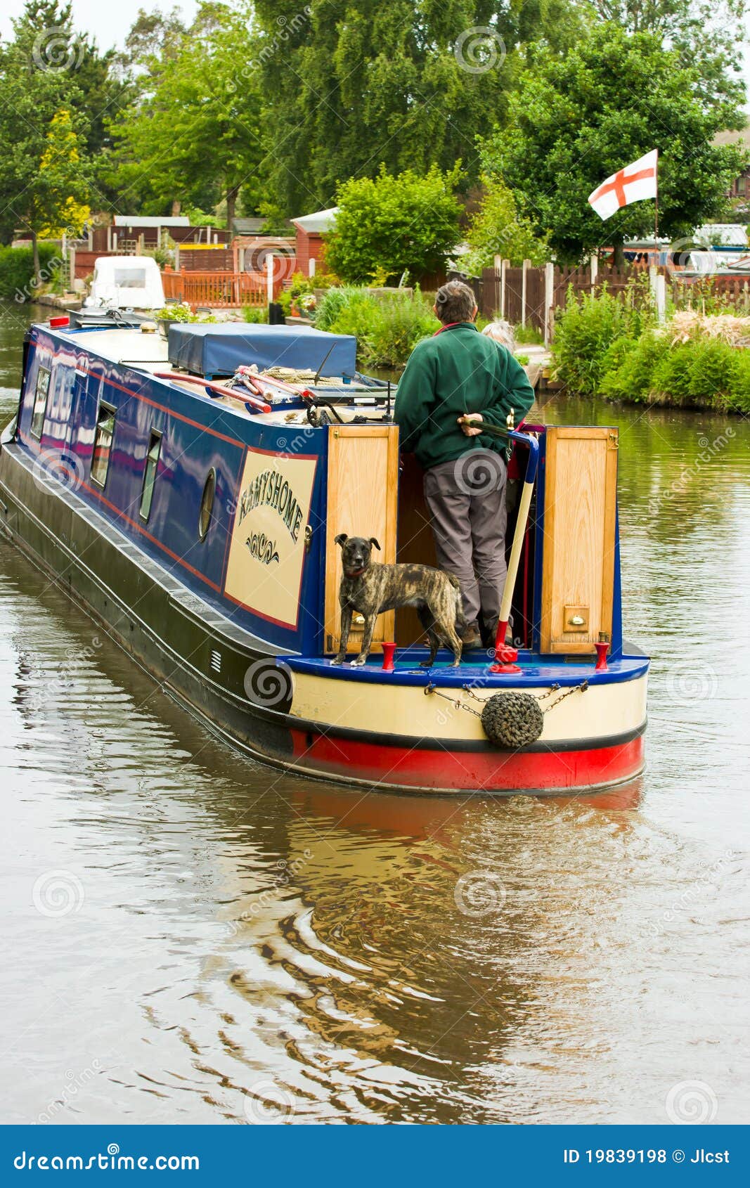 Narrow Boat on Midlands Canal. Editorial Stock Photo - Image of ...
