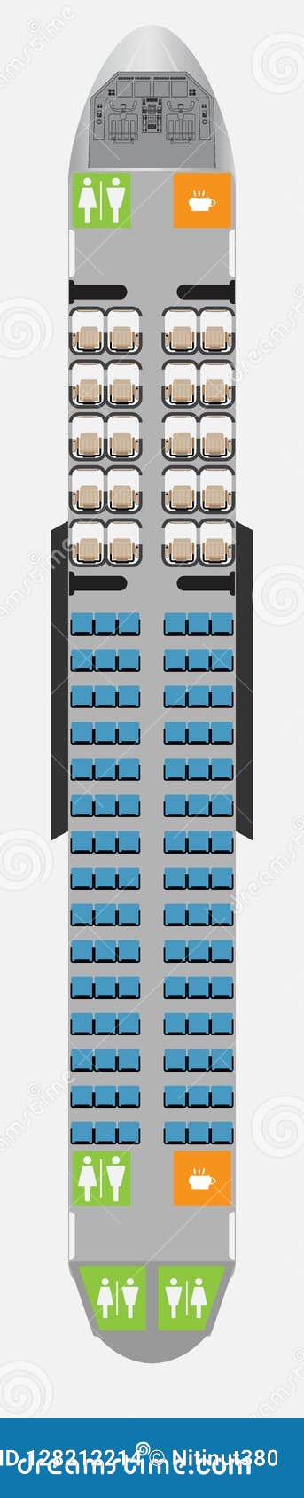 Narrow Body Airplane Cross Section With Blue Sky Royalty-Free Stock ... Narrow Body Airplane Cross Section With Blue Sky Royalty-Free Stock ...
