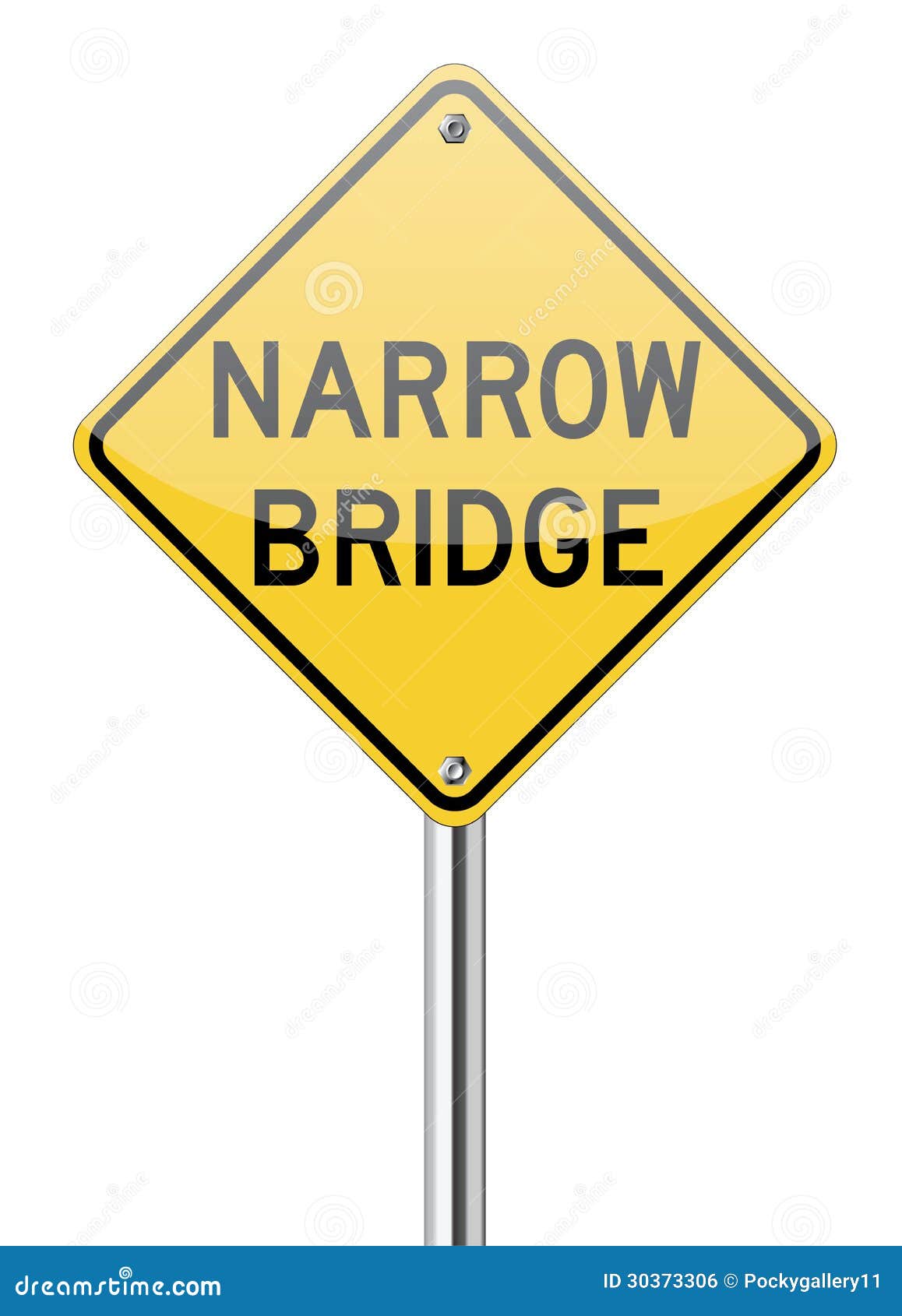 Narrow Bridge Sign Transparent Icon. Narrow Bridge Sign Symbol D ...