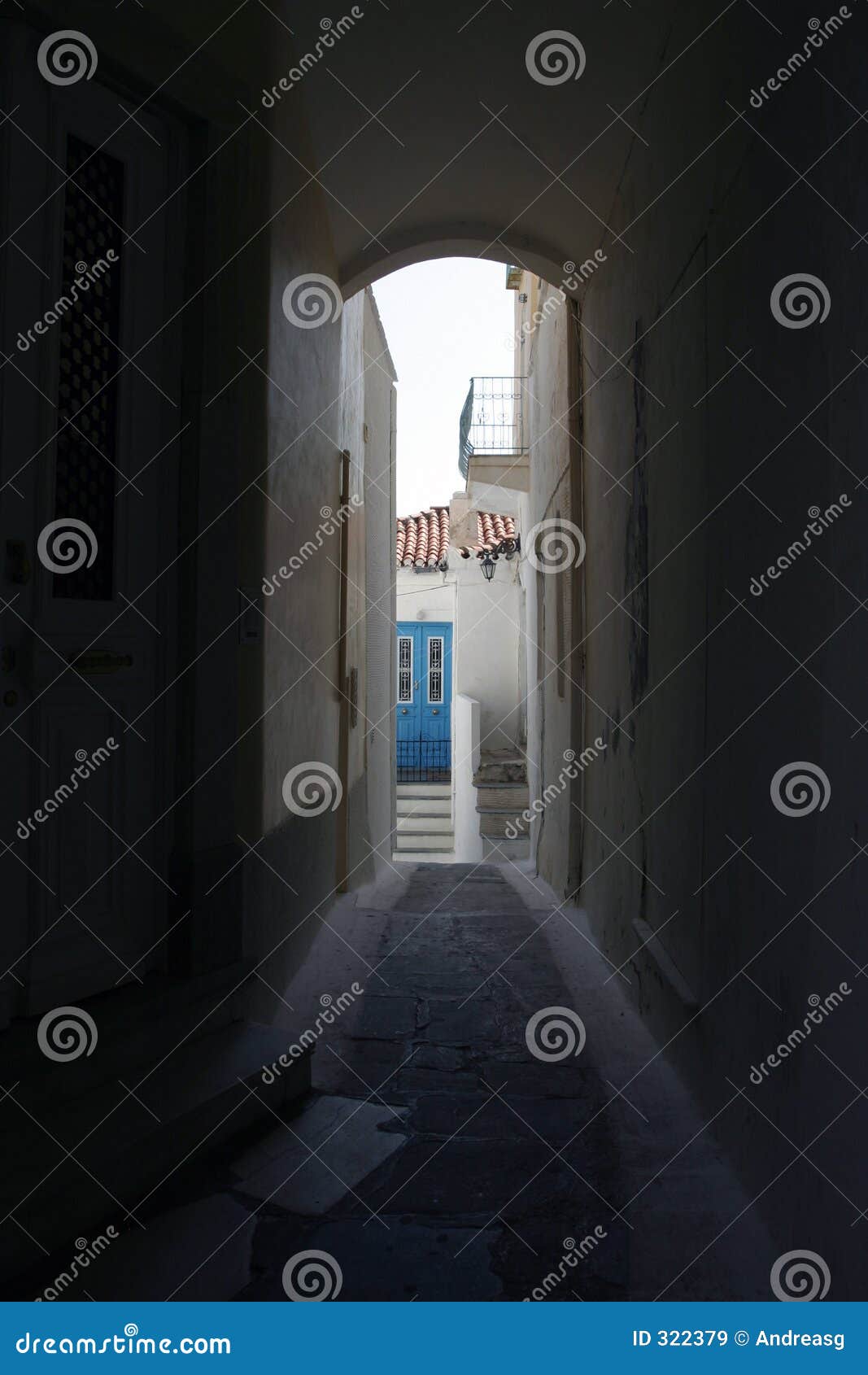 Narrow gate stock image. Image of safe, light, shadow, street - 322379