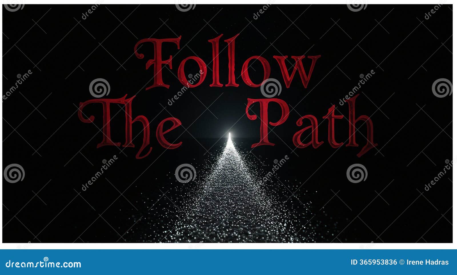 A Narrow, Illuminated Path Stretches Into The Dark Void, Creating A ...