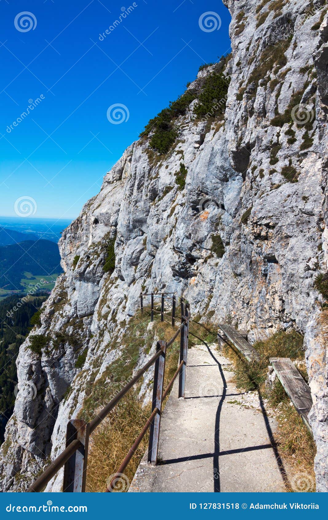 Narrow Mountain Path or Trail. the Path Ends. Stock Photo - Image of ...