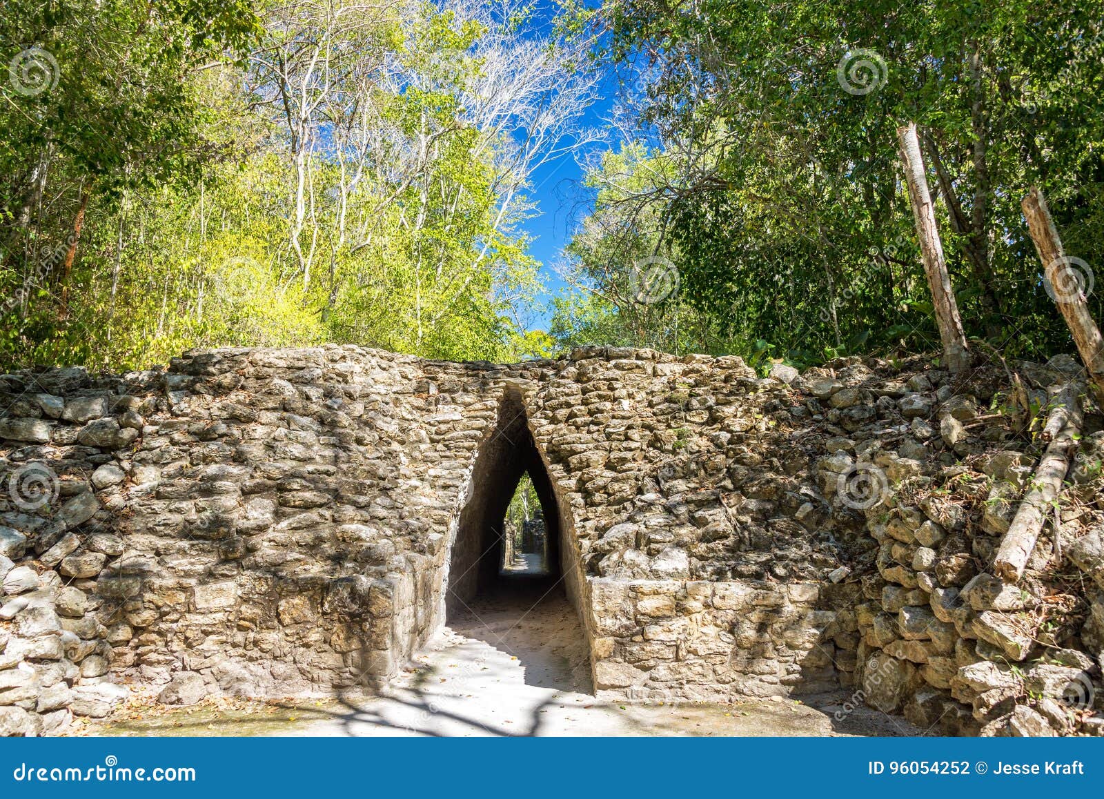 Becan Maya Temple In The Yucatan, Mexico. Stock Photo | CartoonDealer ...