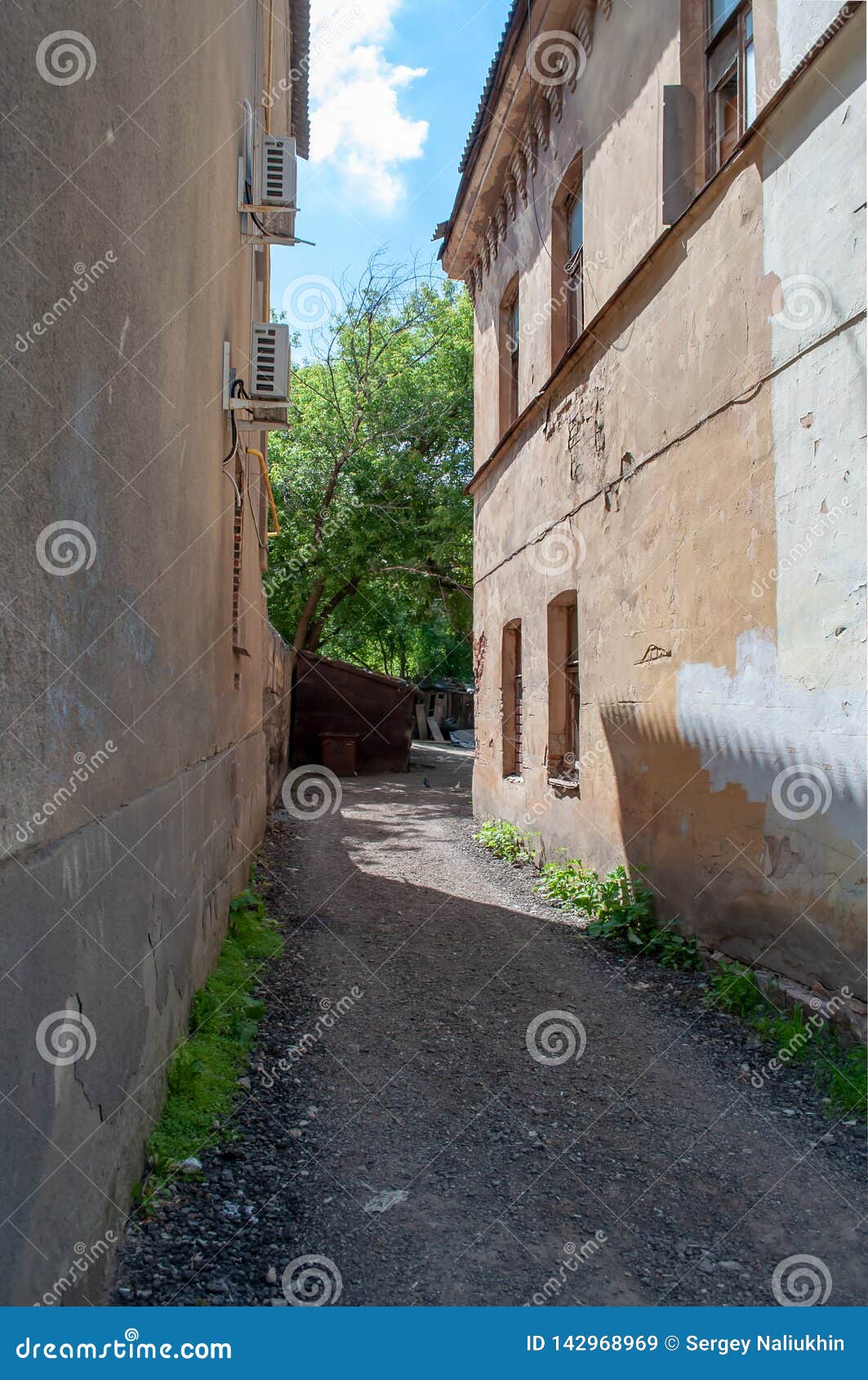 Passage Between Houses In The Nabataean City Of Avdat, Located On The ...