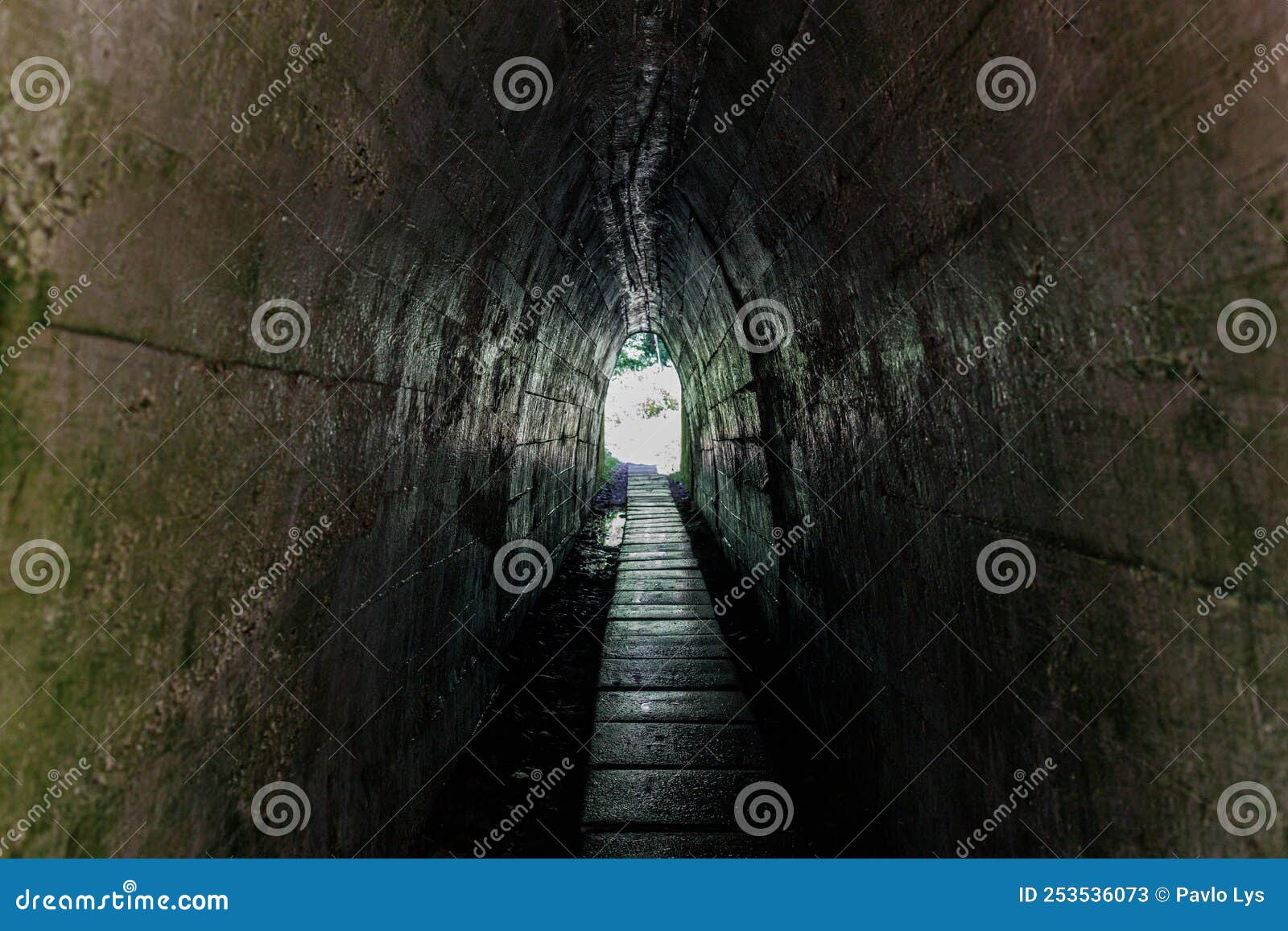 Narrow Passage in the Wall. Thin Tunnel Stock Image - Image of tunnel ...