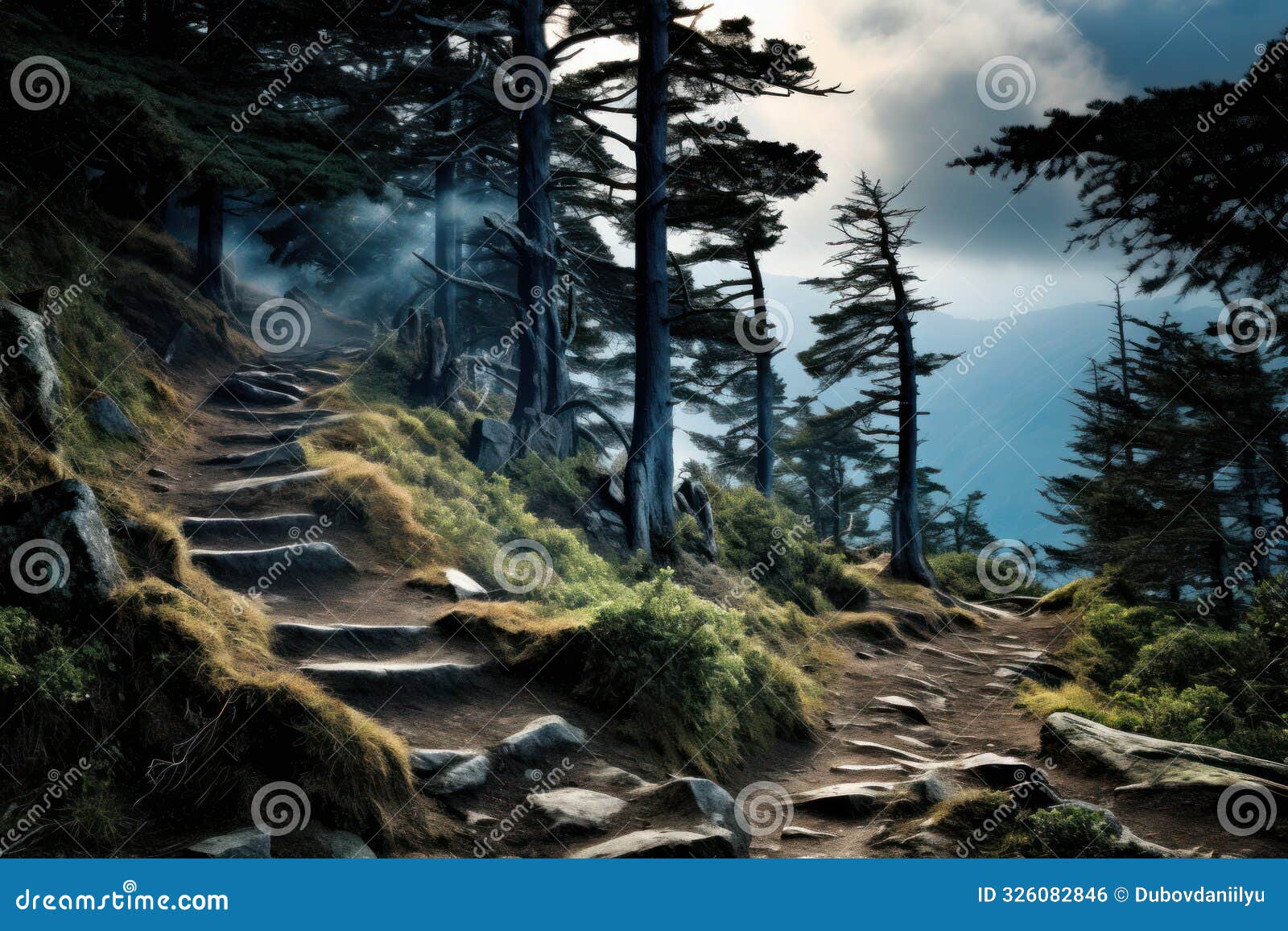 A Narrow Path Winds Through A Monotone Landscape, Dotted With Mixed ...