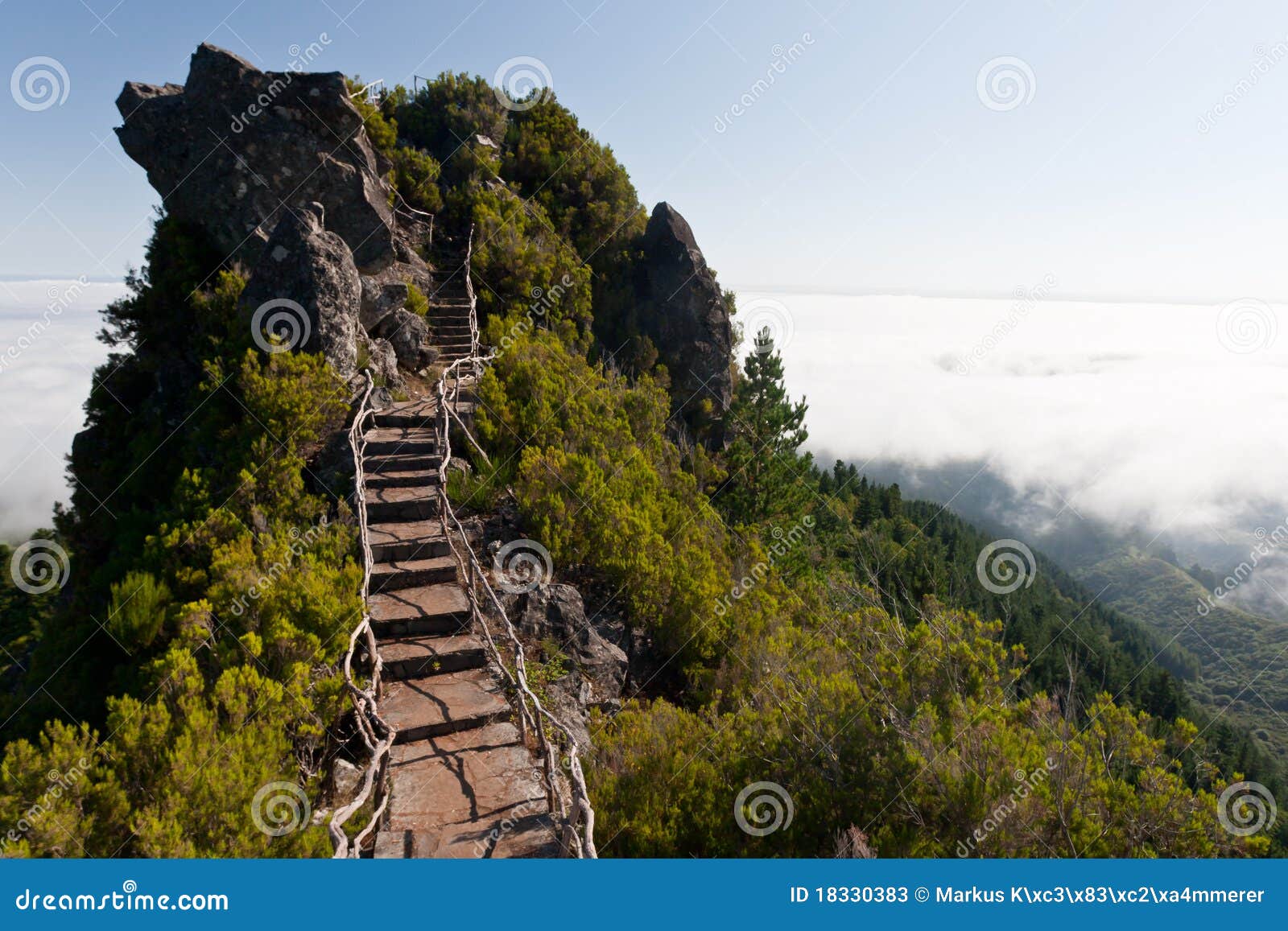 Narrow path to hell stock image. Image of summit, wilderness - 18330383